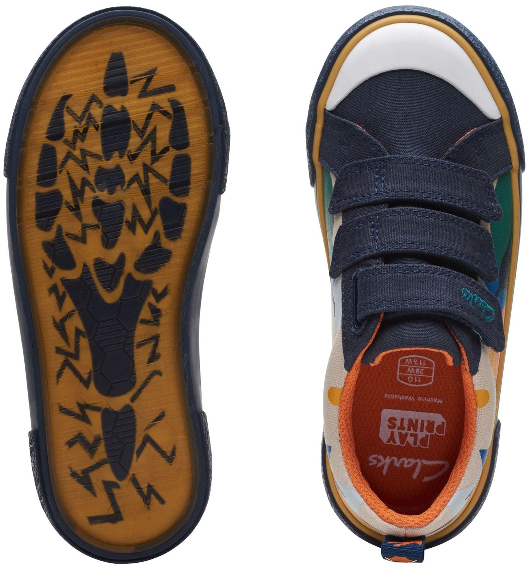 Clarks Foxing Play Kids Navy 26172654 - Boys Canvas Styles - Humphries ...