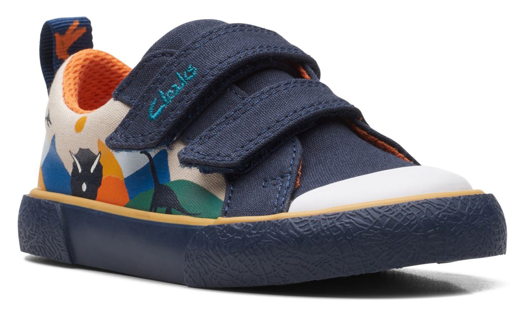 Clarks Foxing Play Toddler Navy 26172657 - Girls Canvas Styles ...