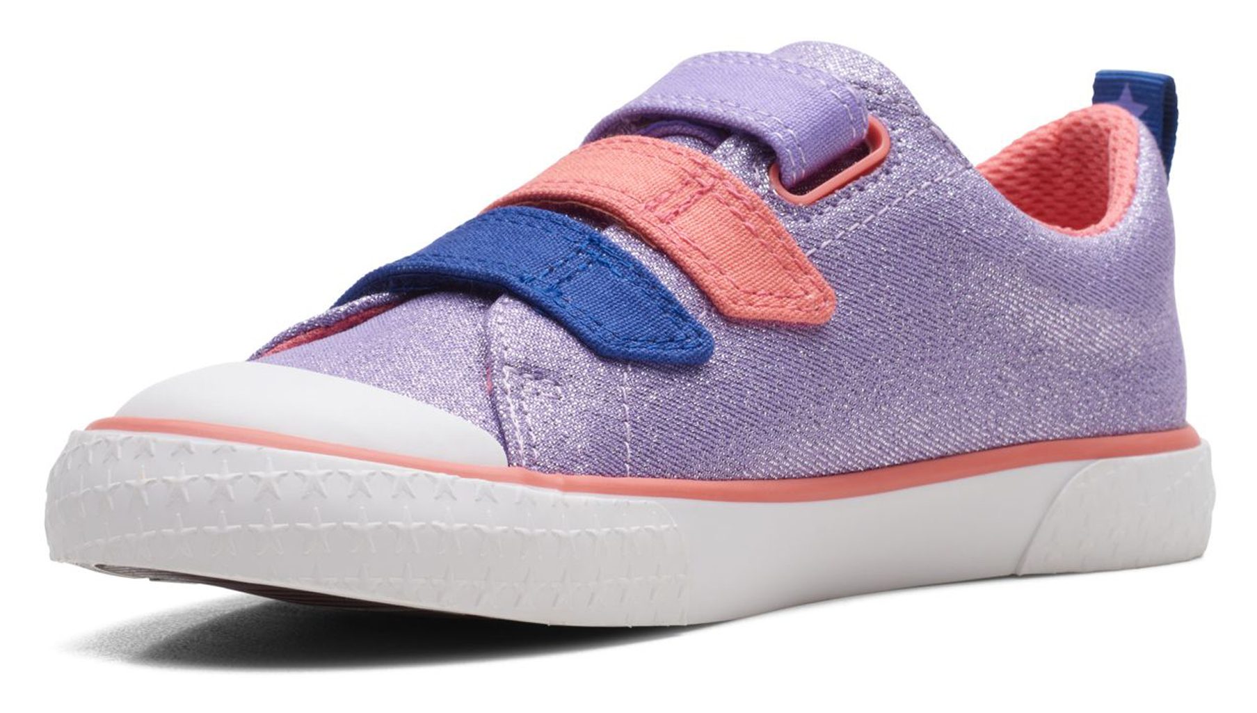 Clarks Foxing Play Kids Purple Canvas 26172656 - Girls Canvas Styles ...