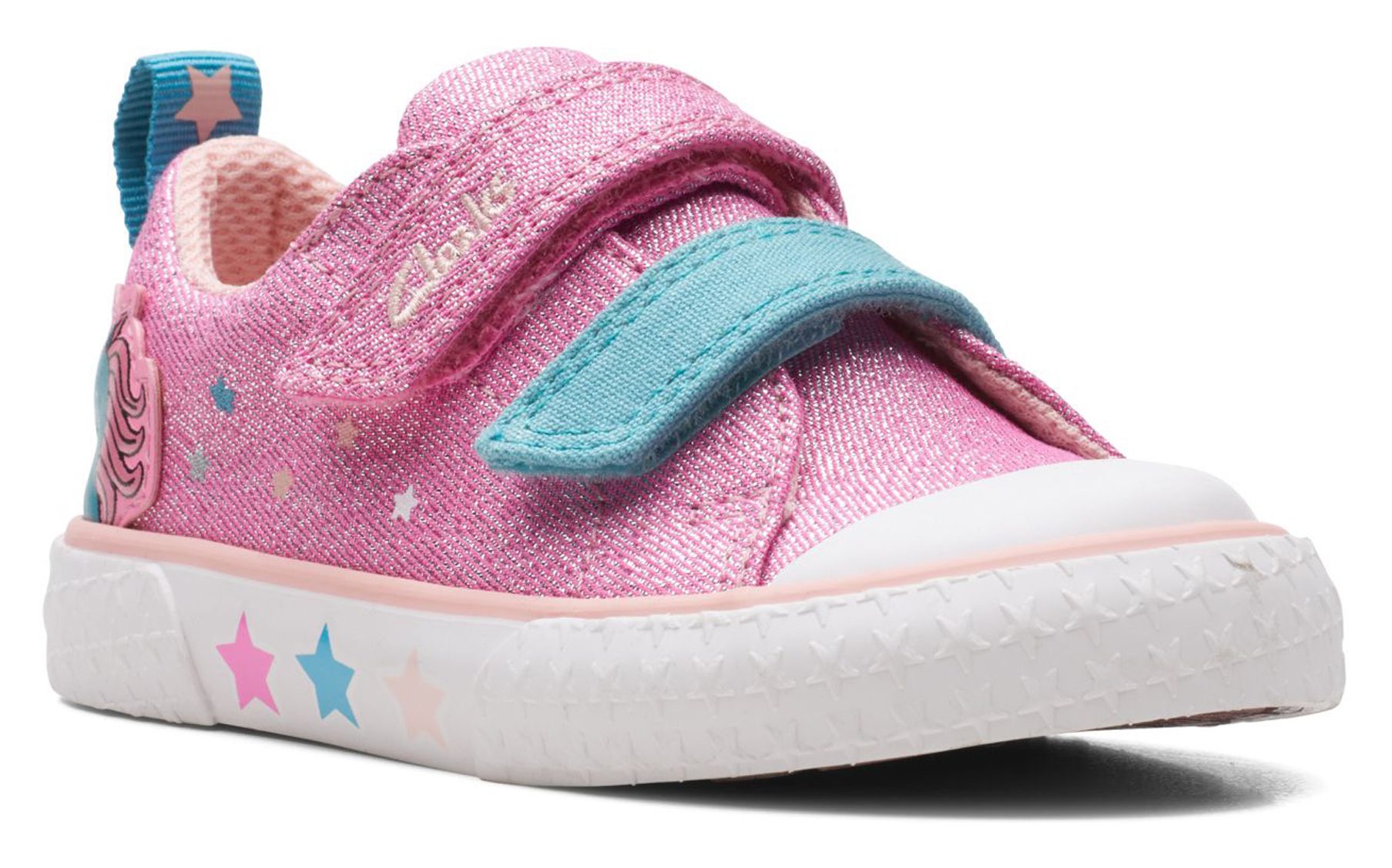 Clarks Foxing Play Toddler Pink Canvas 26172658 - Girls Canvas Styles ...