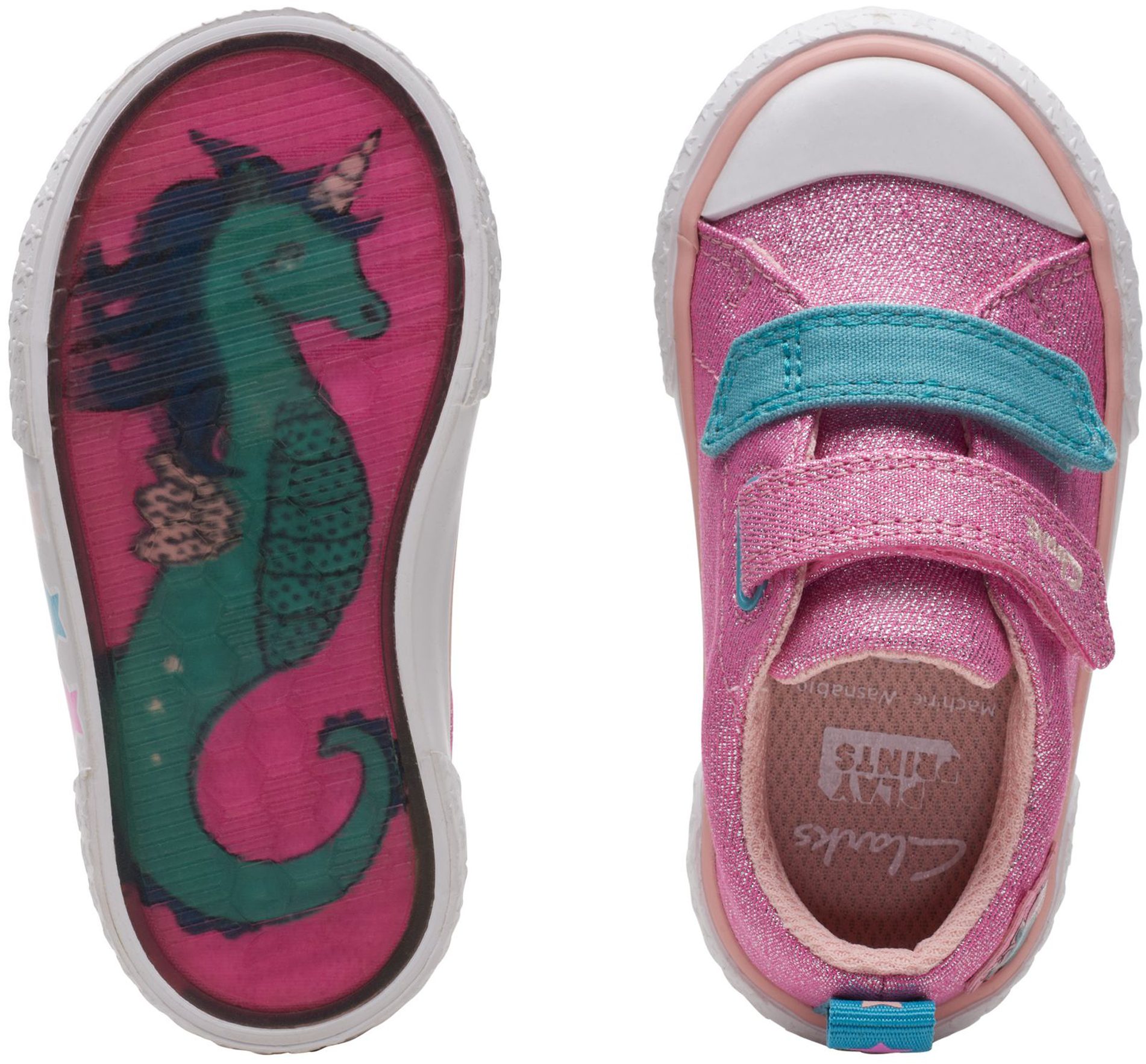 Clarks Foxing Play Toddler Pink Canvas 26172658 - Girls Canvas Styles ...