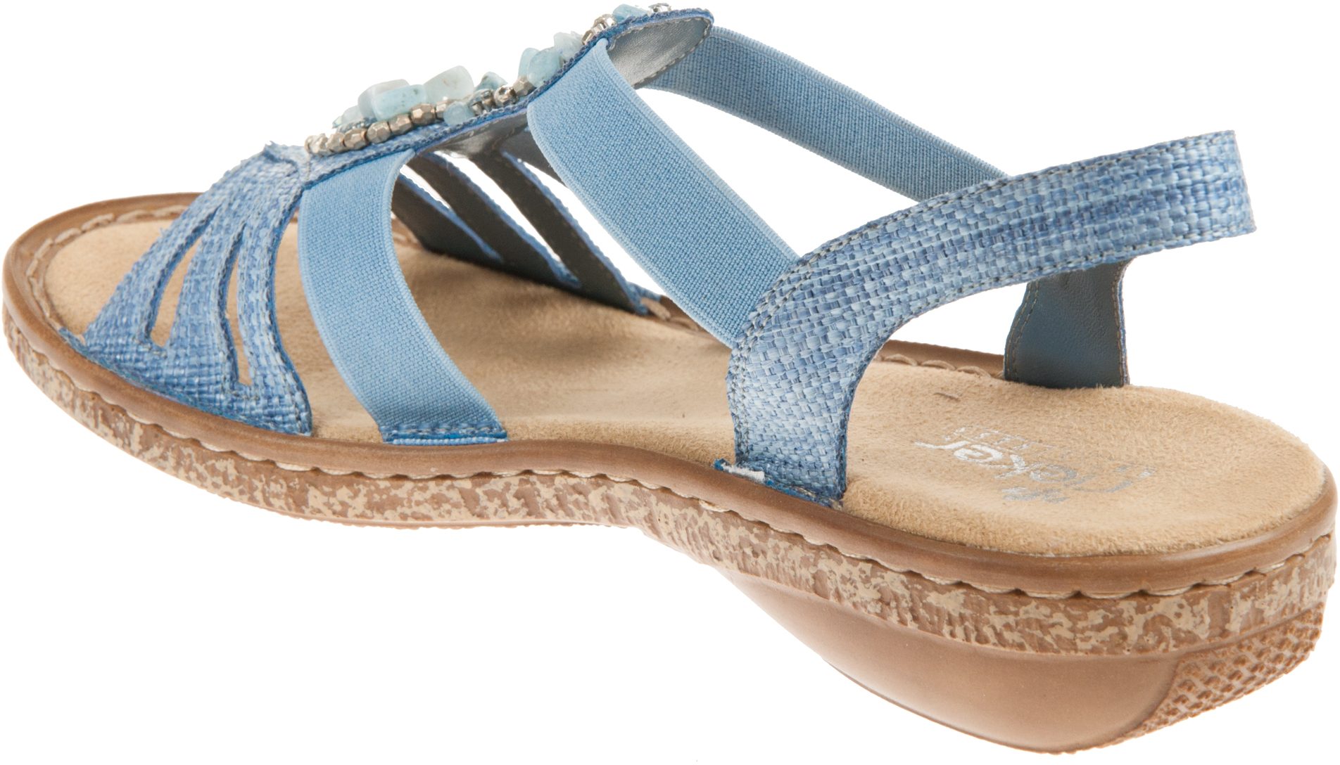 Rieker Regina Blue 62858-12 - Full Sandals - Humphries Shoes