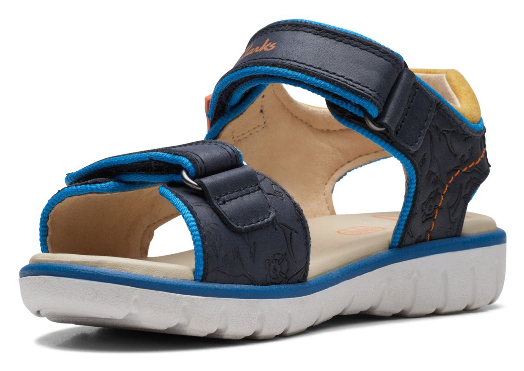 Clarks Roam Plane Kids Navy Leather 26172292 - Boys Sandals - Humphries ...