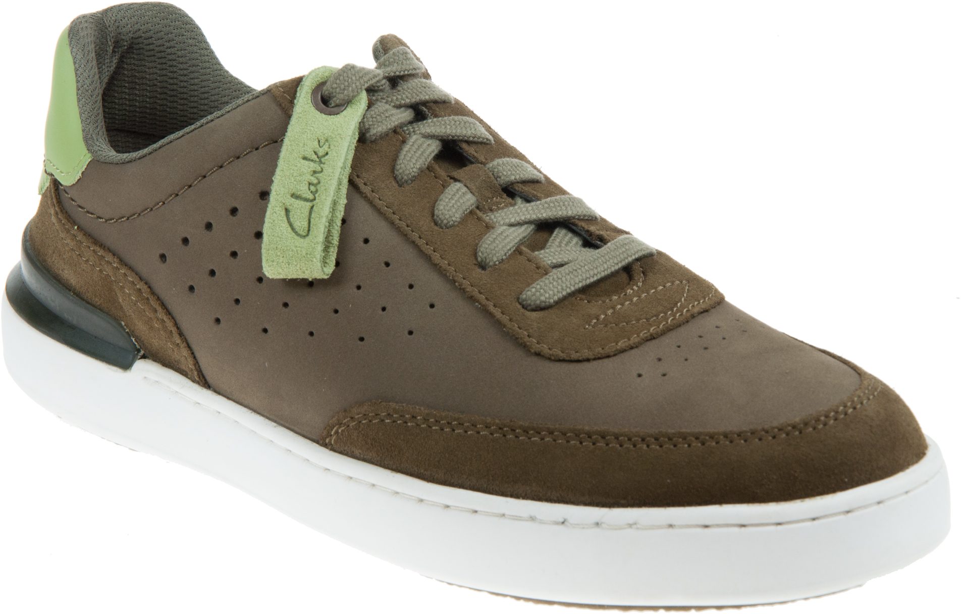 Clarks Court Lite Tor Olive 26170210 - Casual Shoes - Humphries Shoes