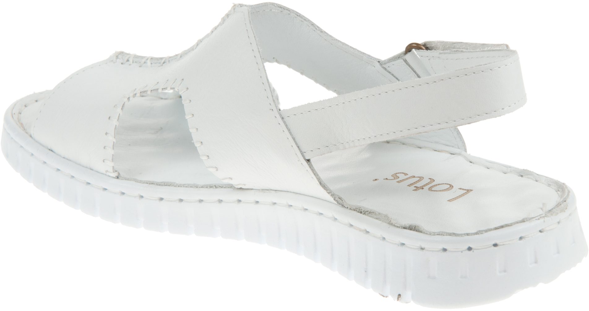 Lotus Astrid White Ulp231 WW - Full Sandals - Humphries Shoes