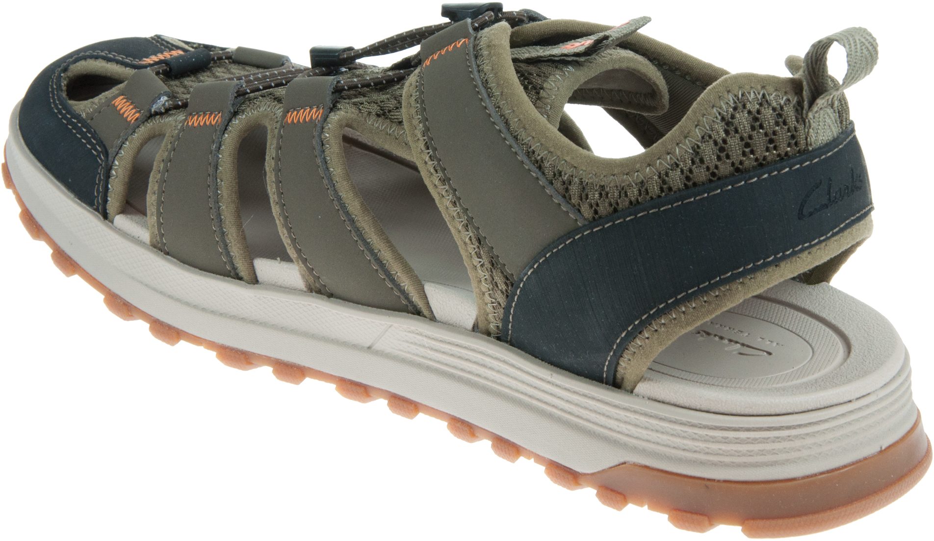 Clarks ATL Trek Wave Olive Combi 26170320 - Full Sandals - Humphries Shoes