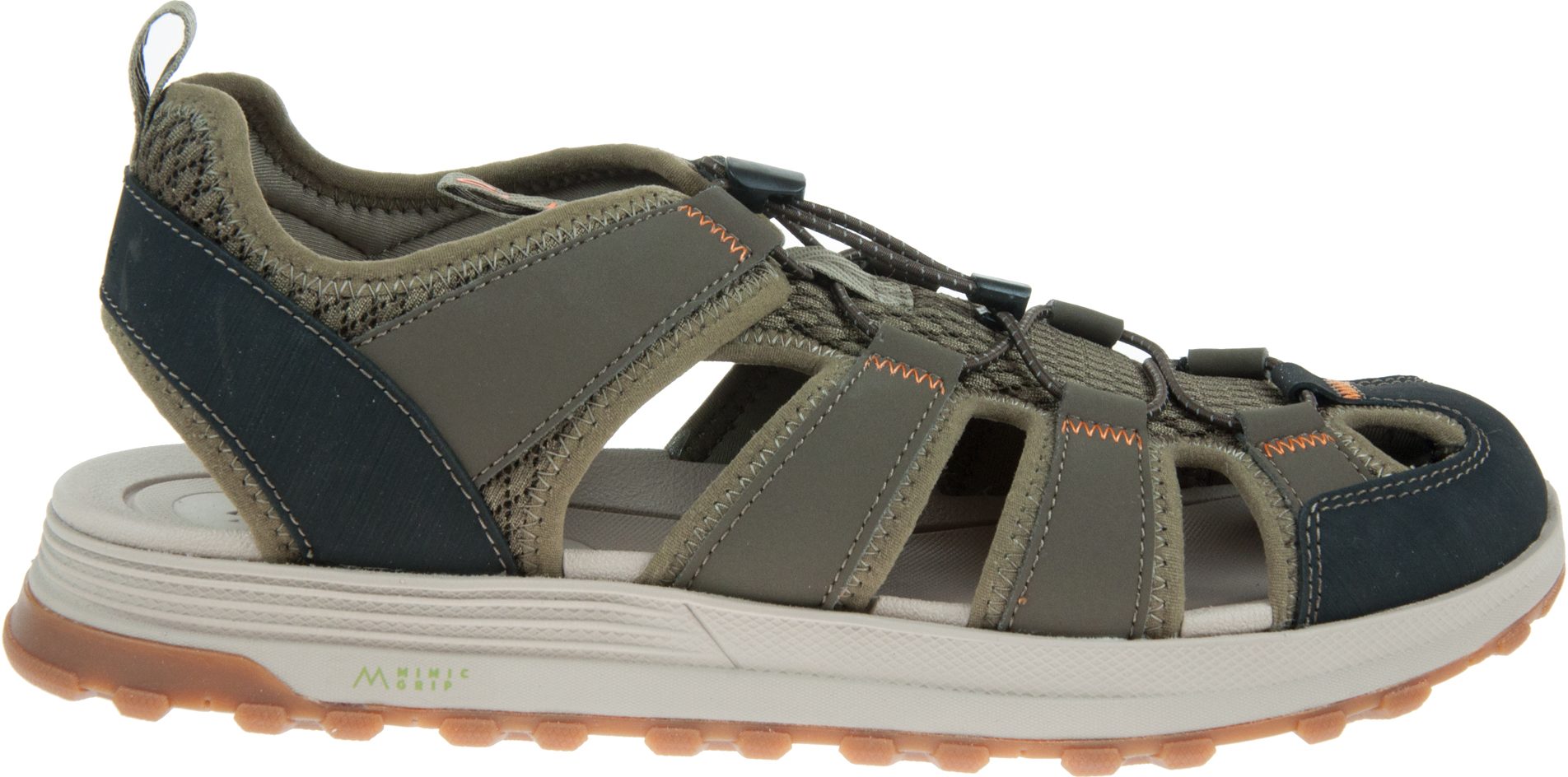 Clarks ATL Trek Wave Olive Combi 26170320 - Full Sandals - Humphries Shoes