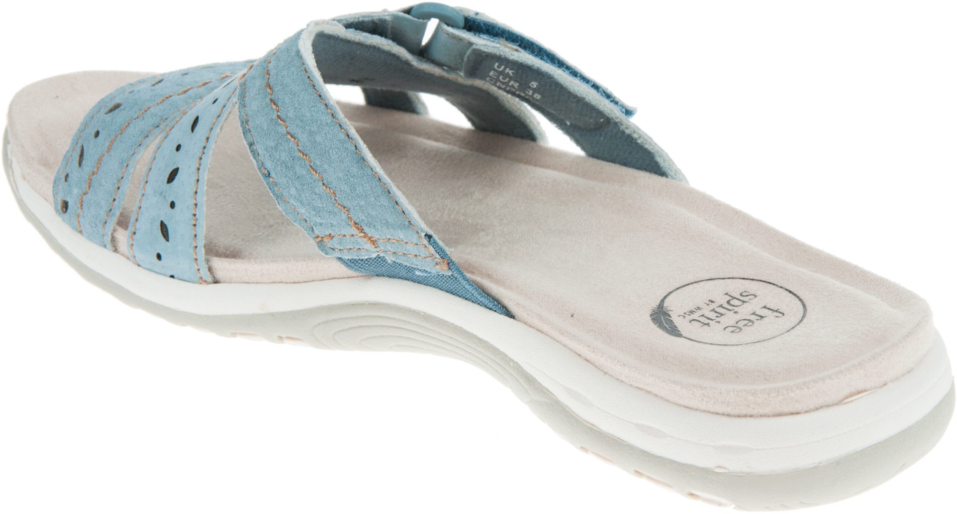 Free Spirit Albany Sky Blue 40579 - Mule Sandals - Humphries Shoes