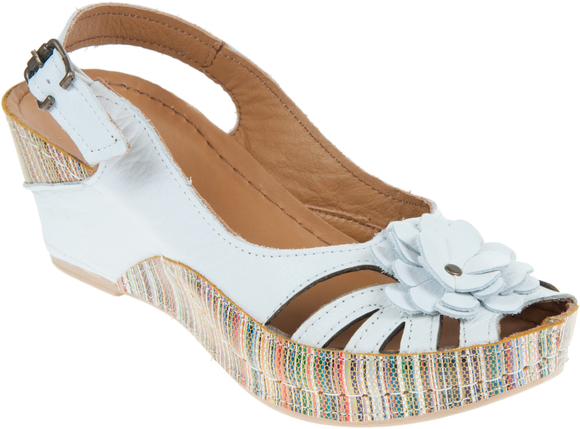 Lotus Caria White ULS362 WW - Full Sandals - Humphries Shoes