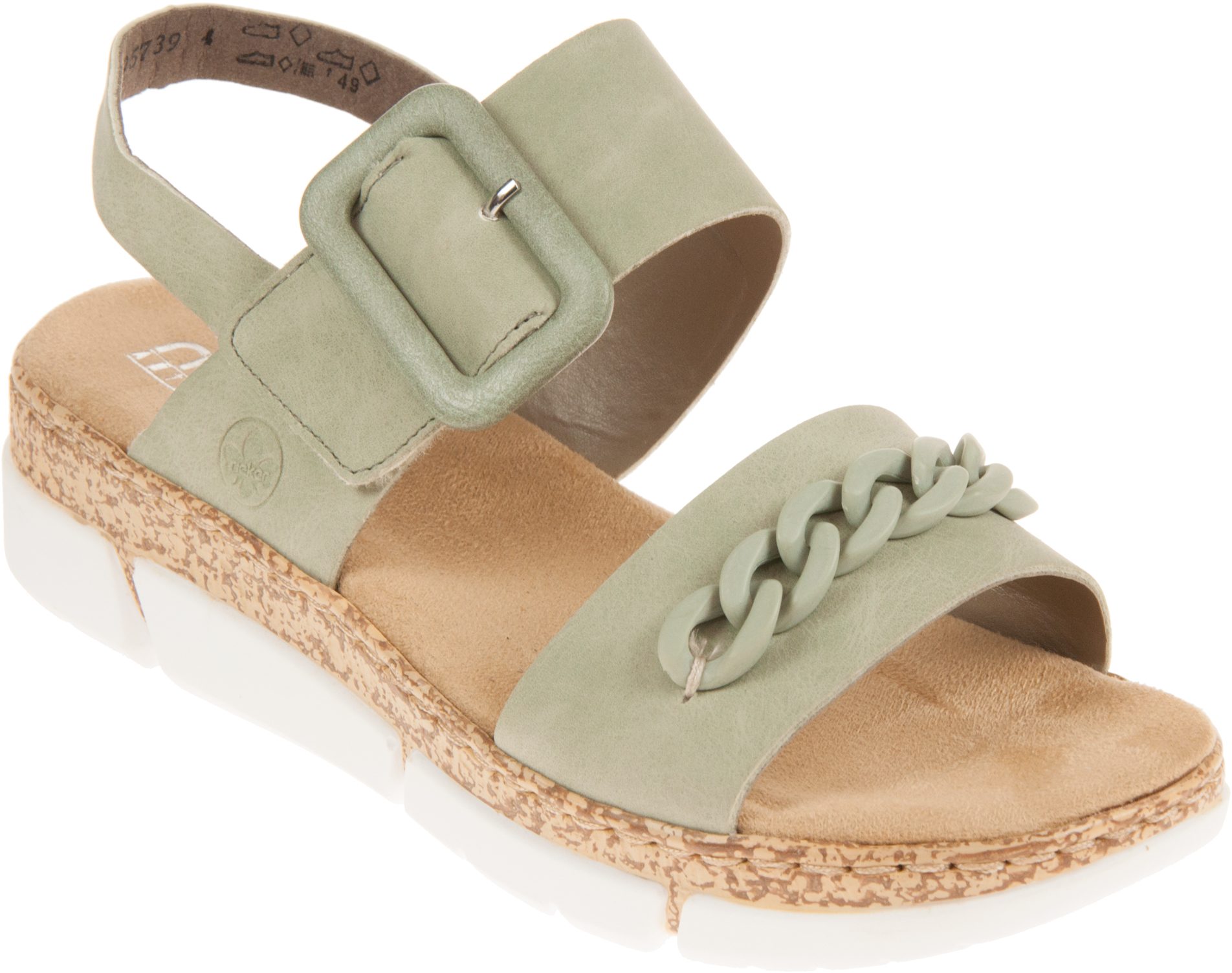 Rieker Regina Green V2350-52 - Full Sandals - Humphries Shoes