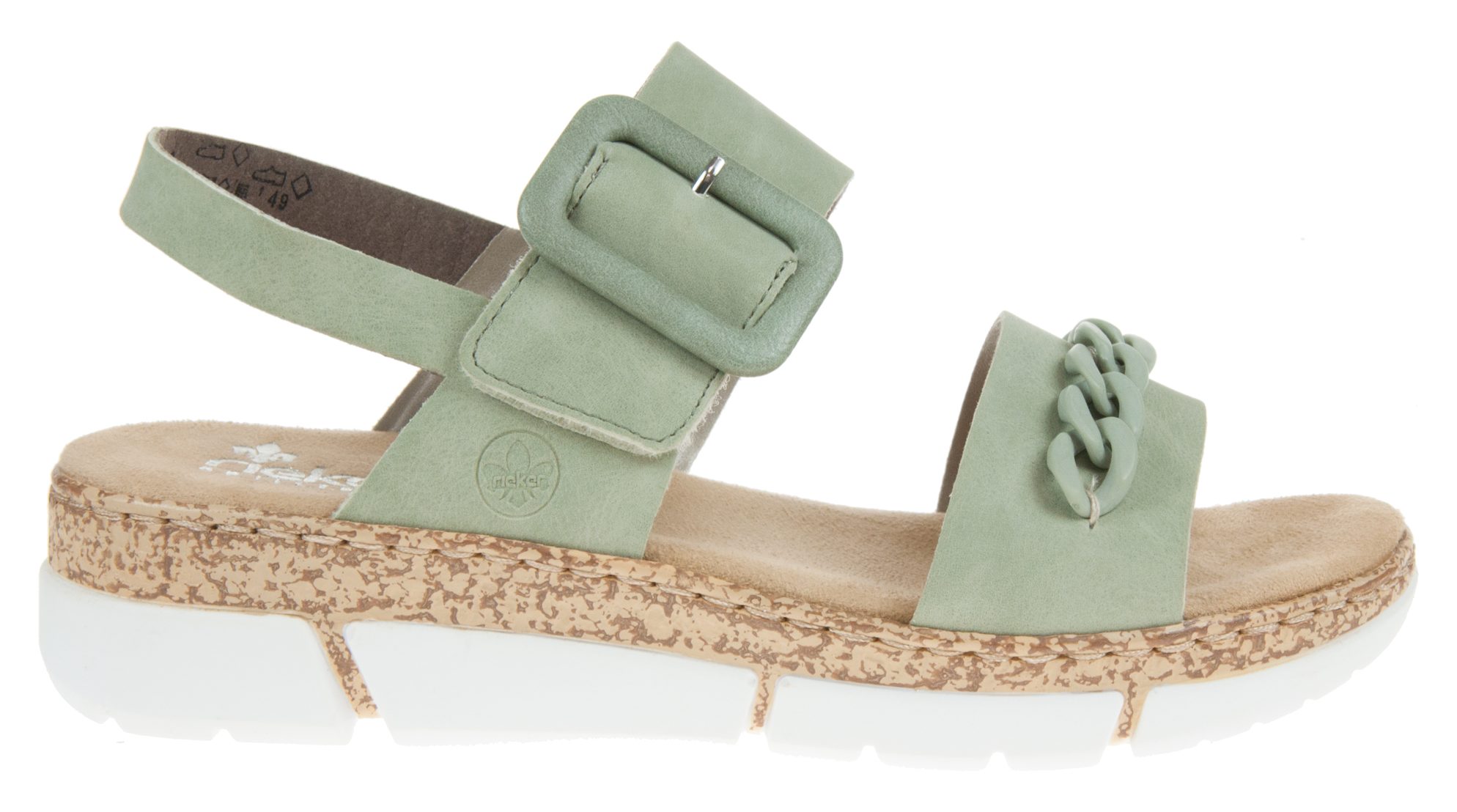 Rieker Regina Green V2350-52 - Full Sandals - Humphries Shoes