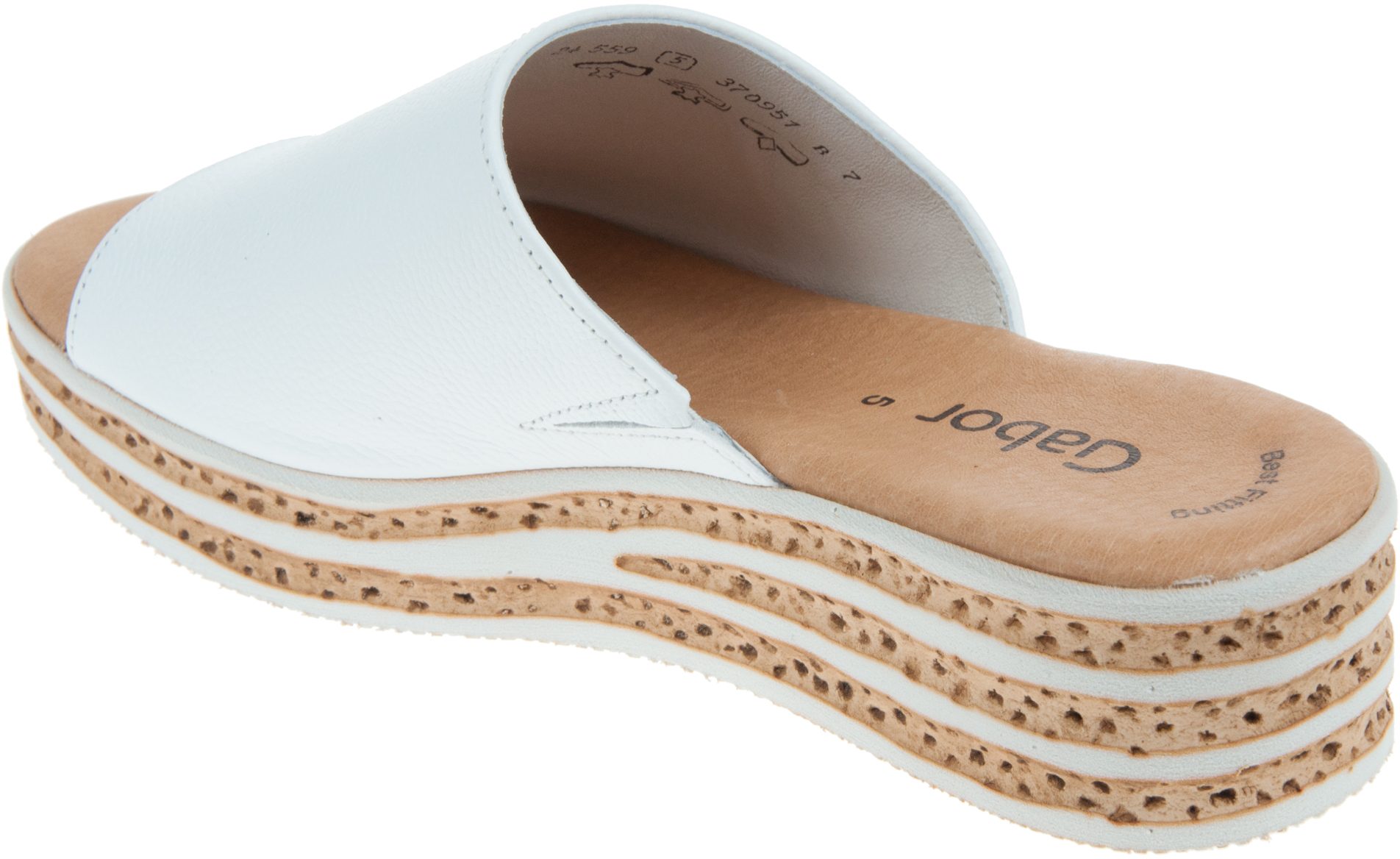 Gabor Ali White 24.559.21 - Mule Sandals - Humphries Shoes