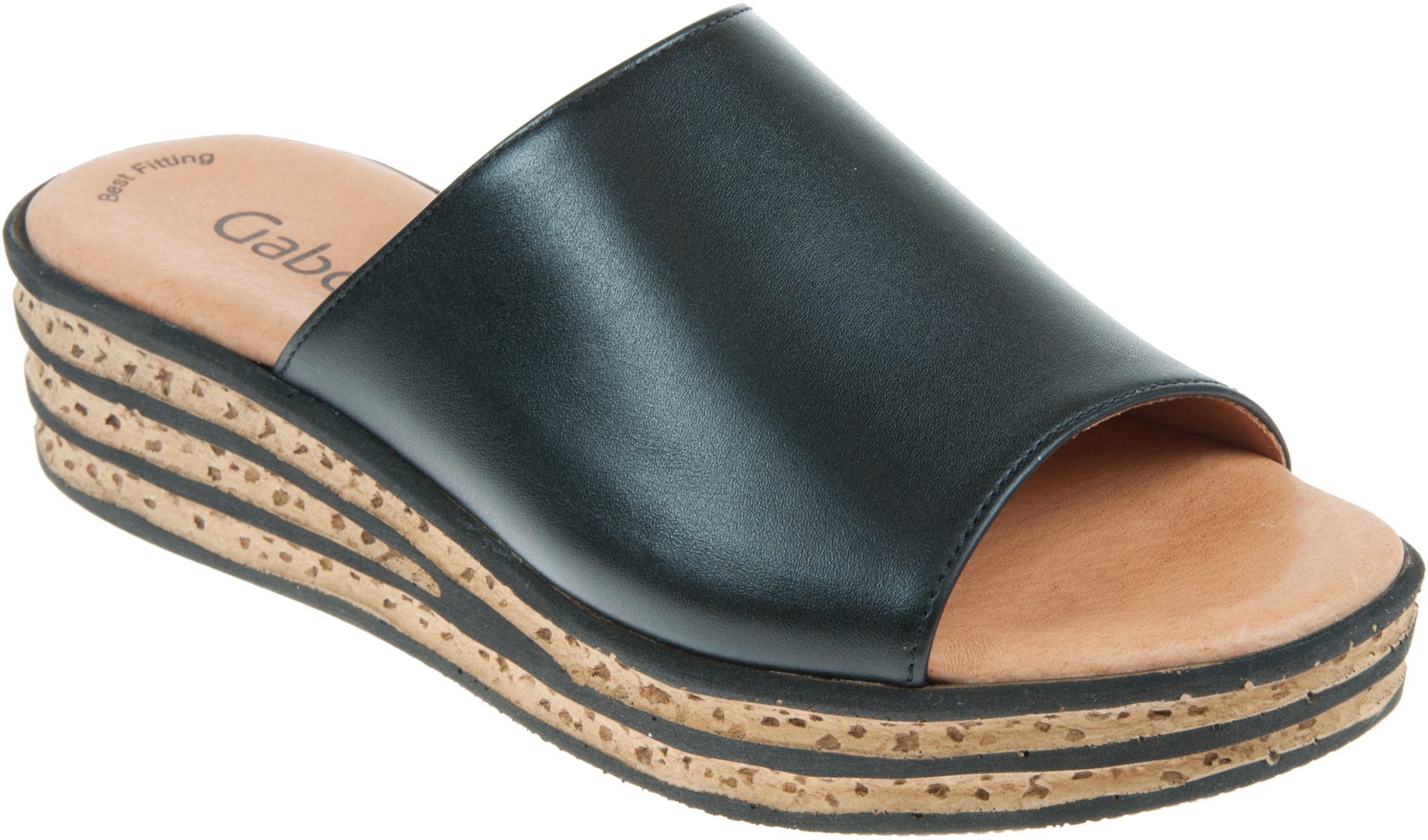 Gabor Ali Black 24.559.27 - Mule Sandals - Humphries Shoes