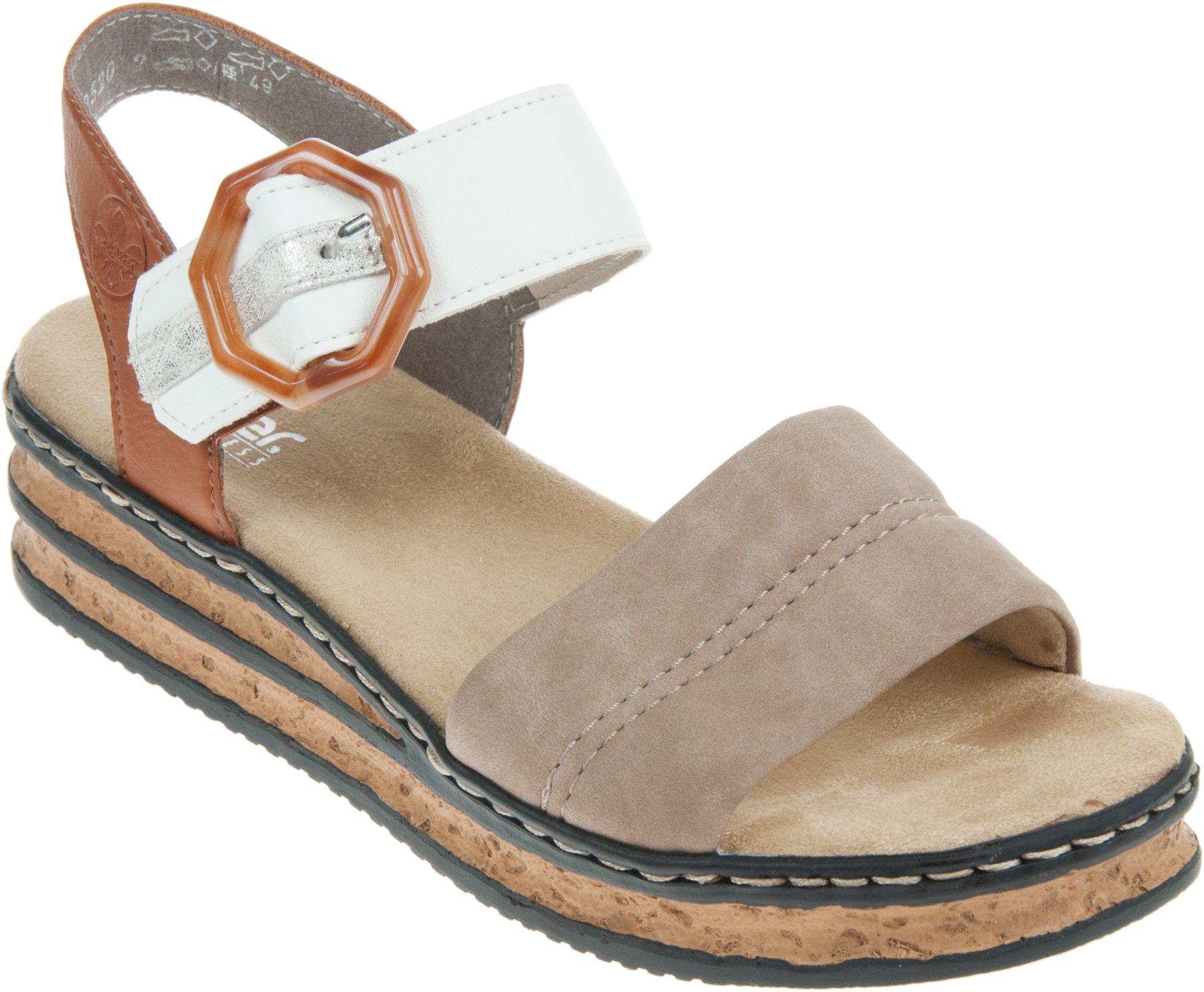 Rieker Regina Shell 62964-90 - Full Sandals - Humphries Shoes