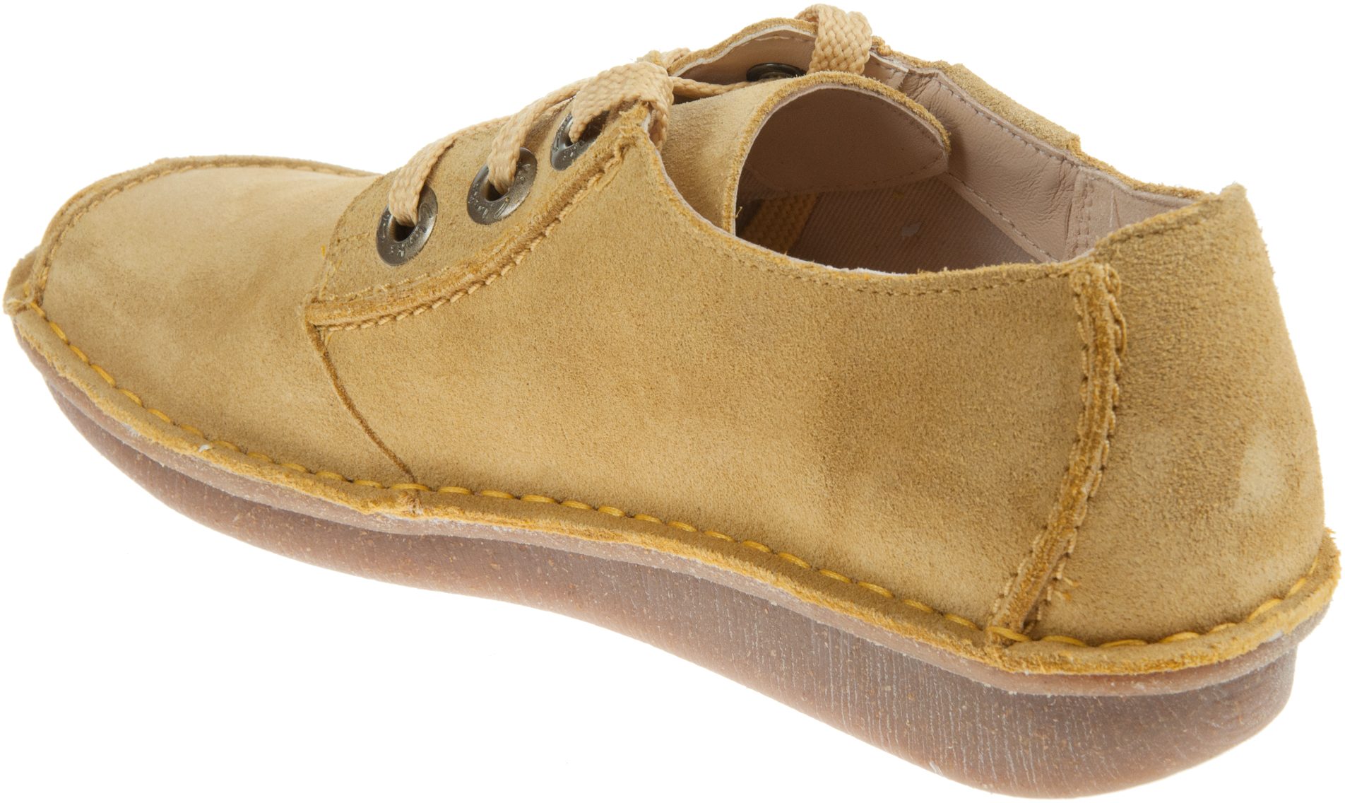 Clarks Funny Dream Yellow Suede 26170407 - Everyday Shoes - Humphries Shoes