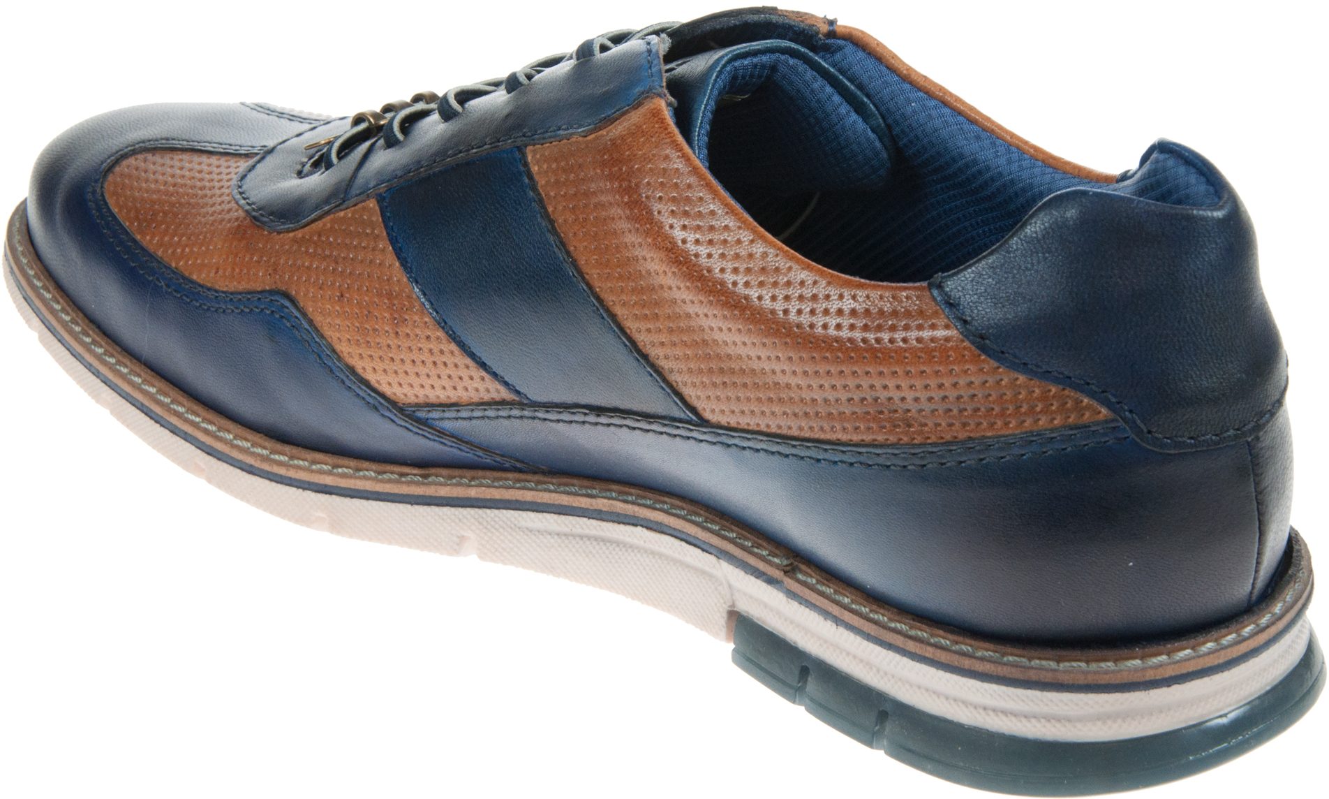 Bugatti Shoes Simone Comfort Dark Blue & Cognac 331 9711C 4141 4163 ...