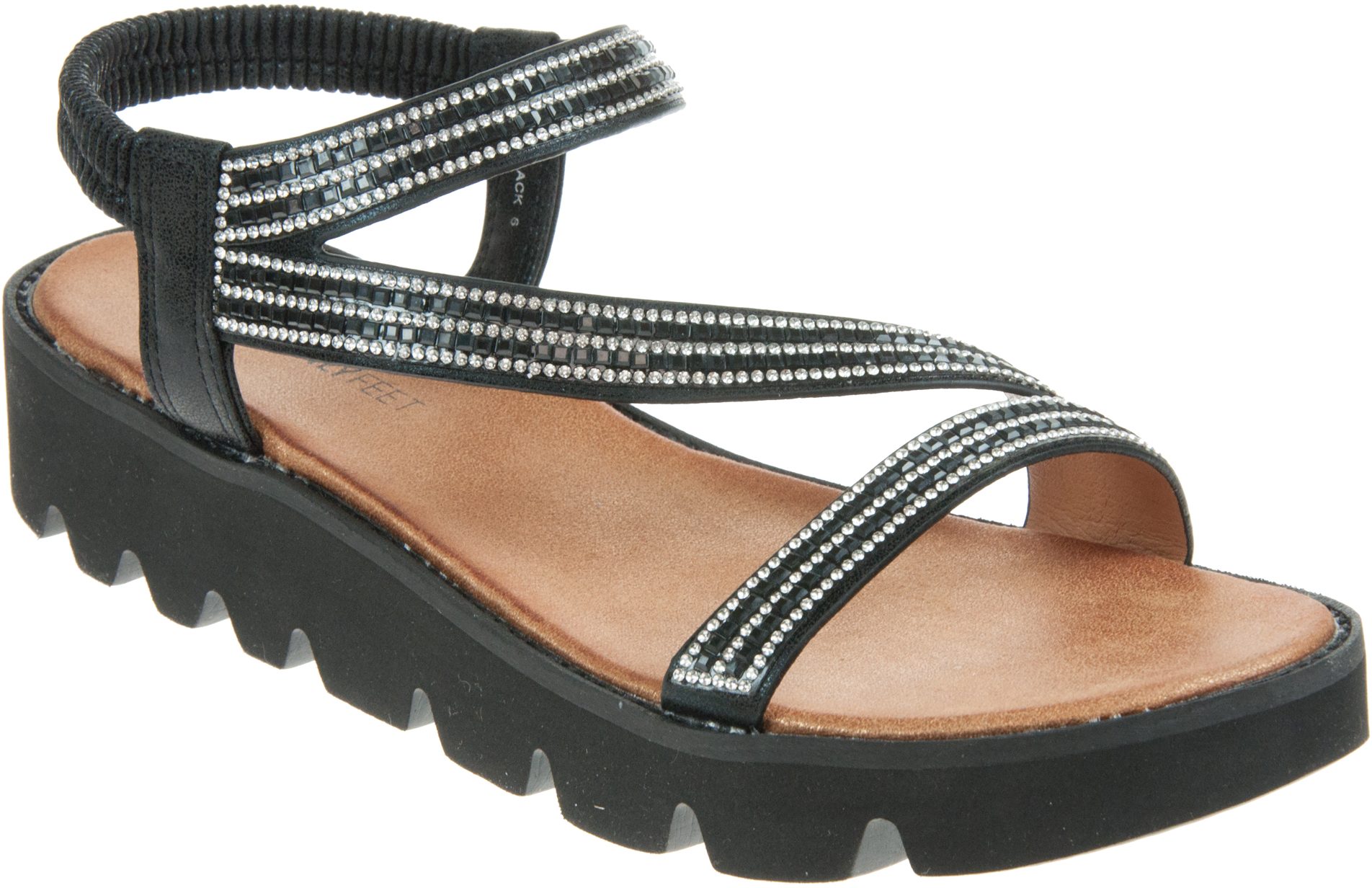 Heavenly Feet Fresco Black Sa0003610 - Full Sandals - Humphries Shoes