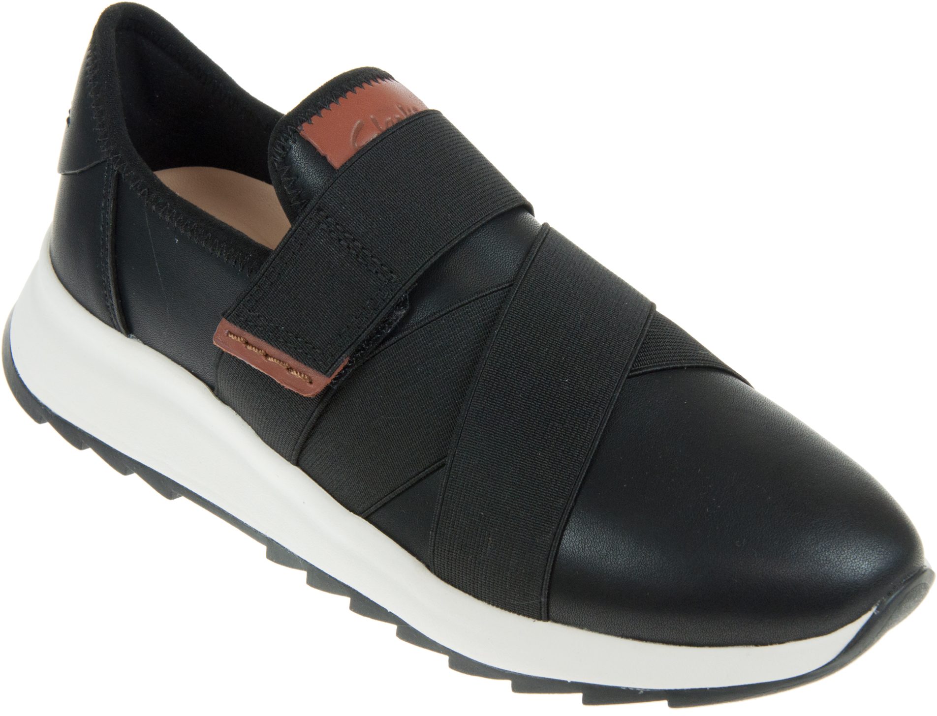 Clarks Dash Lite Strap Black Leather 26170436 - Everyday Shoes ...