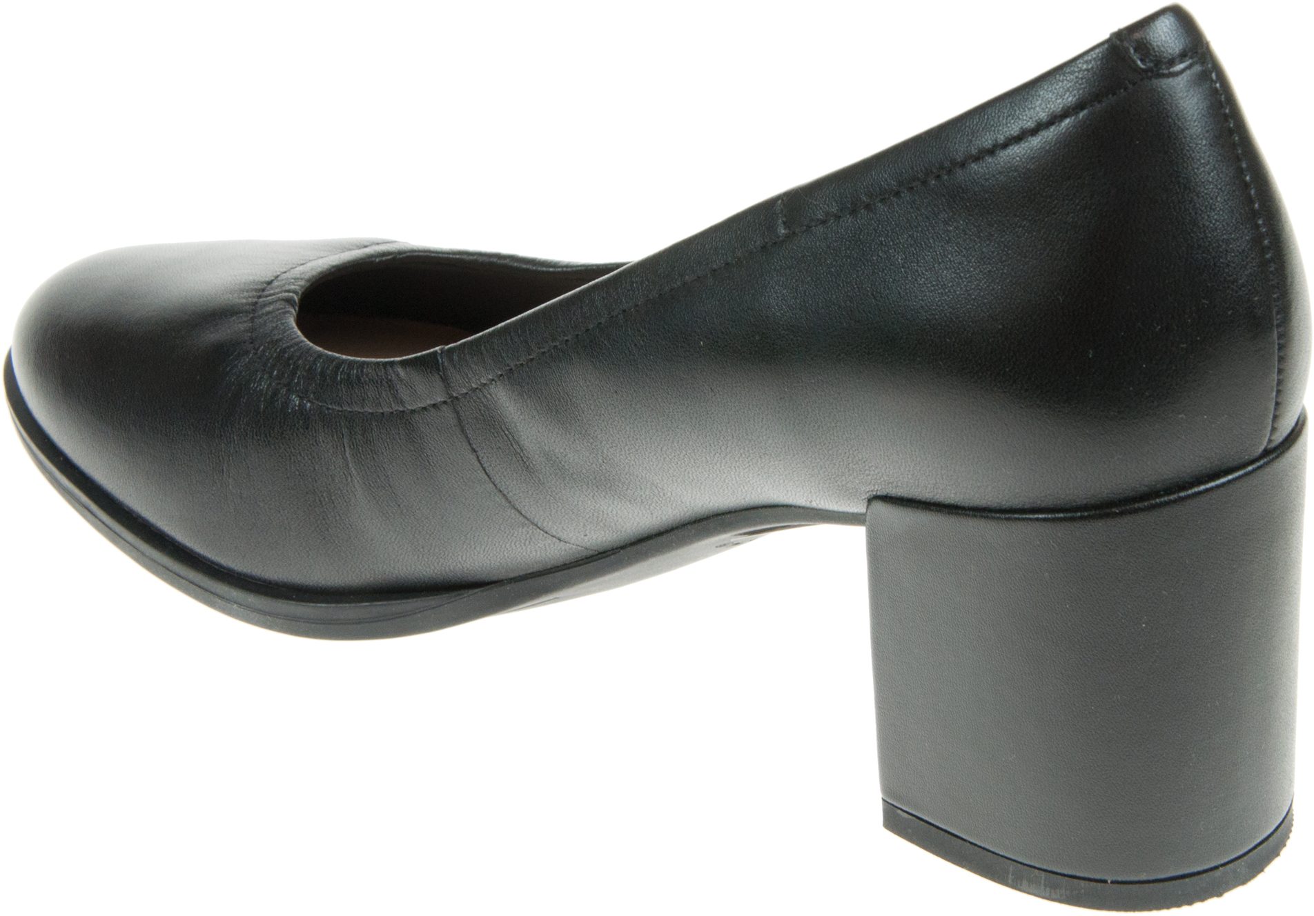 Clarks Freva55 Court Black Leather 26170964 - Court Shoes - Humphries Shoes