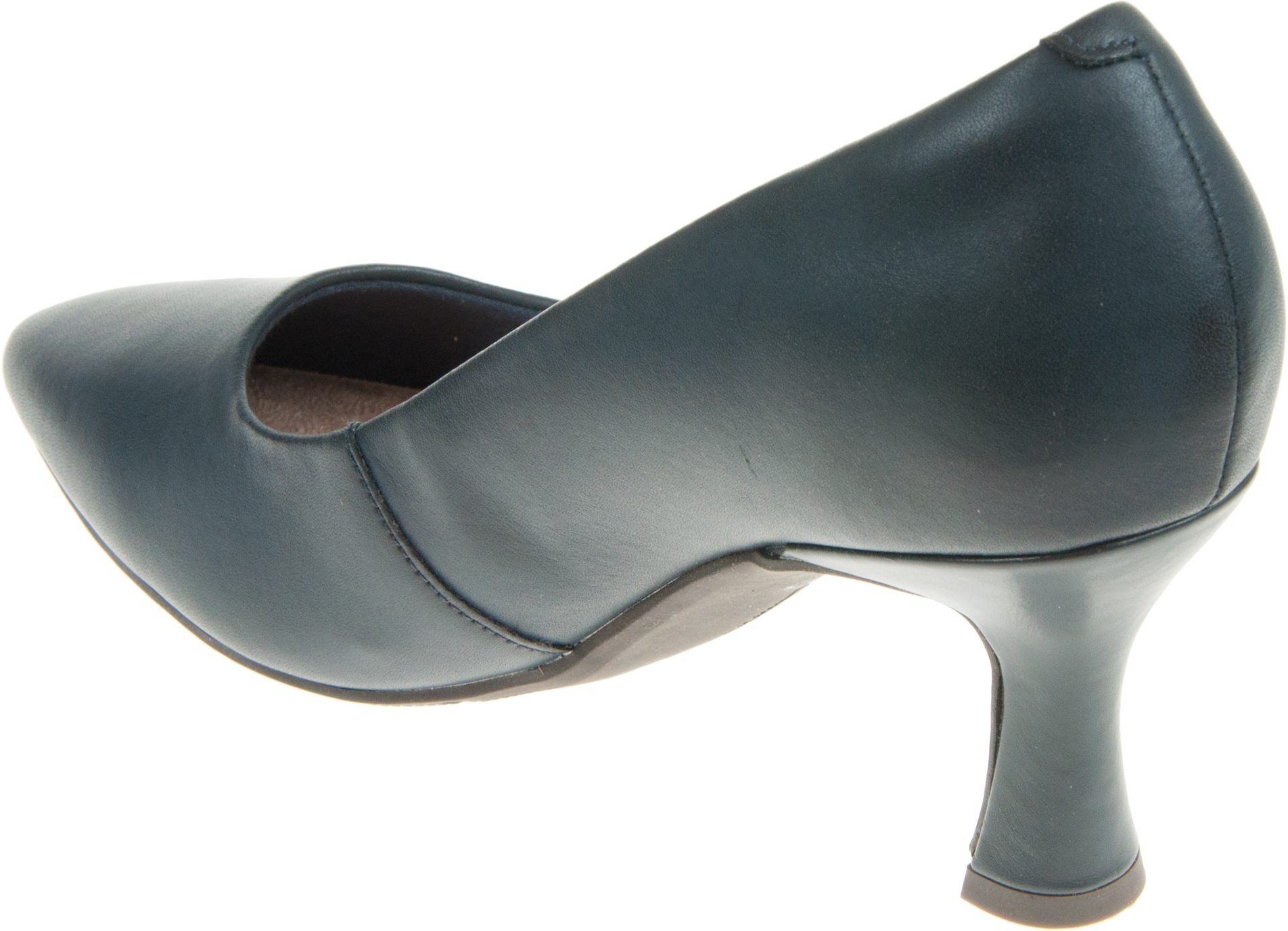 Clarks Kataleyna Gem Navy Leather 26171222 - Court Shoes - Humphries Shoes