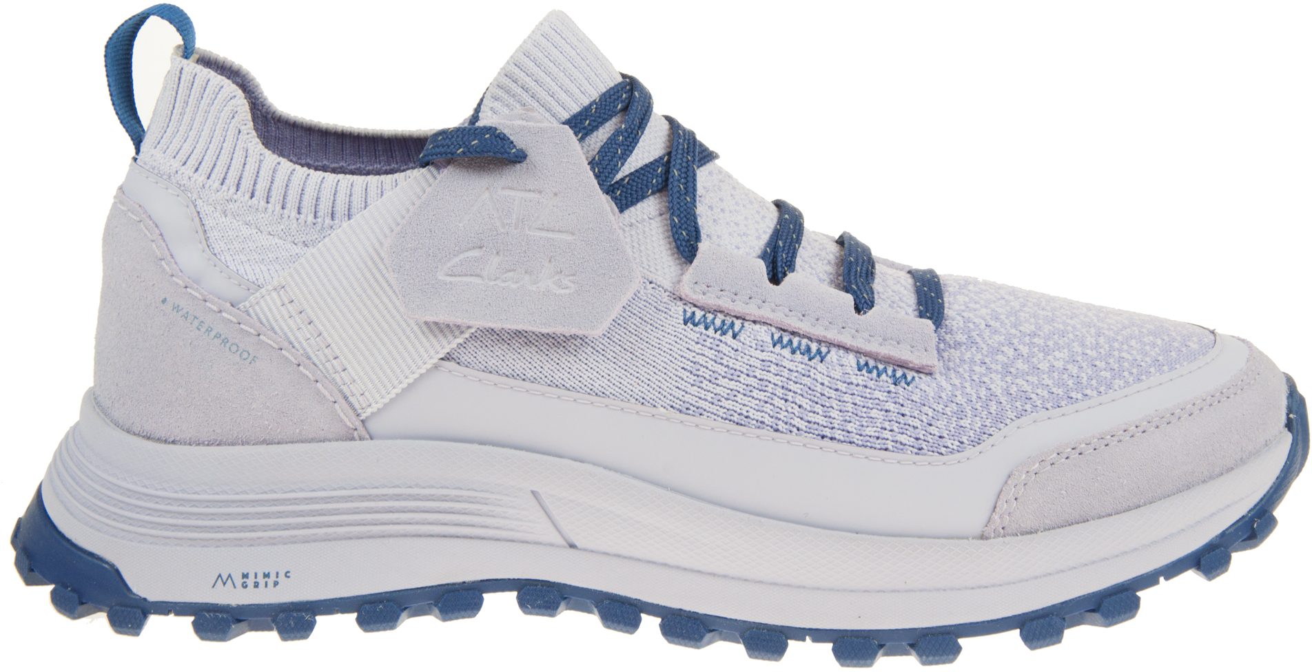 Clarks ATL Trek Knit Waterproof Lilac 26172716 - Everyday Shoes ...