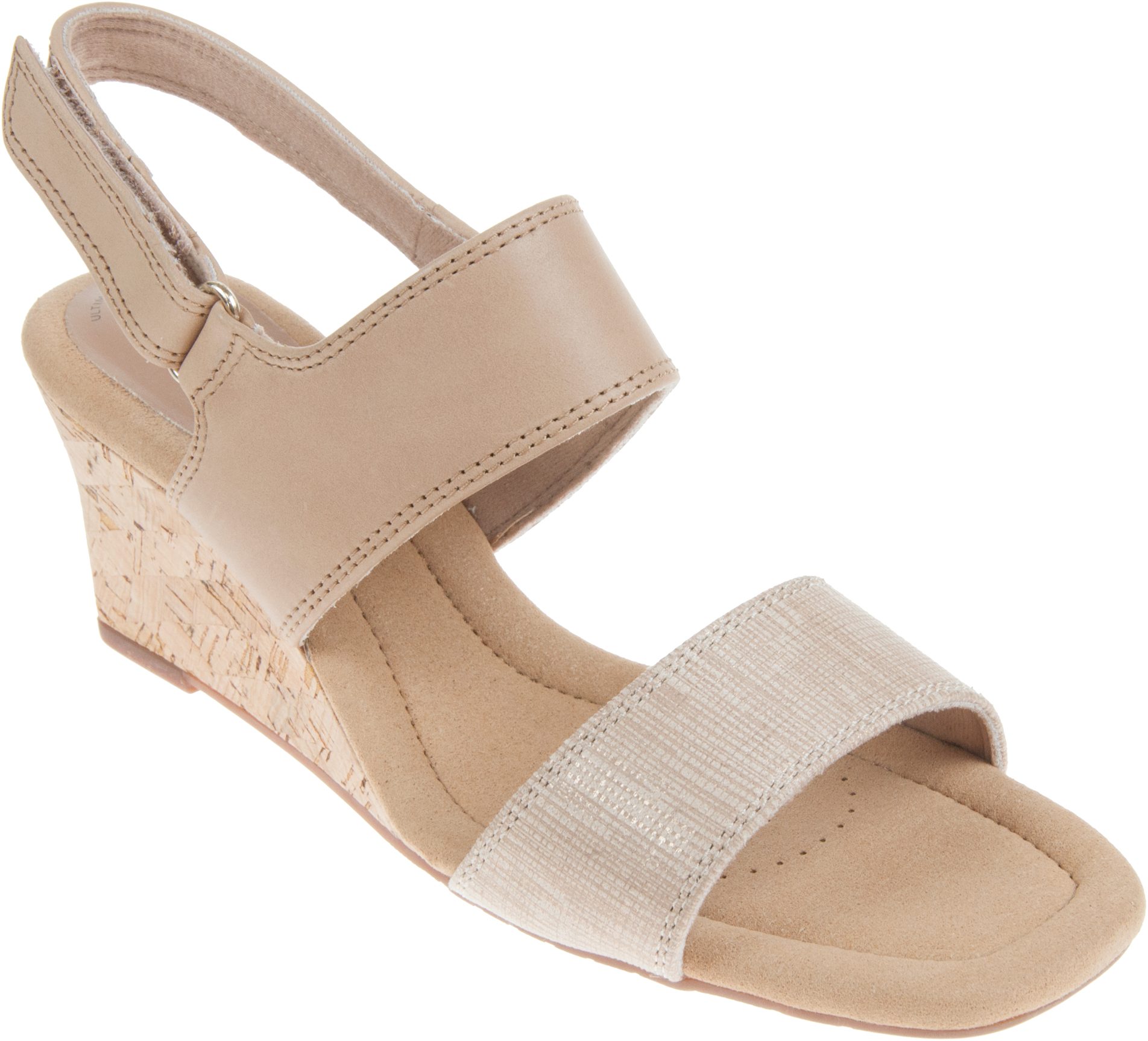 Clarks Kyarra Faye Warm Beige Leather 26171239 - Full Sandals ...