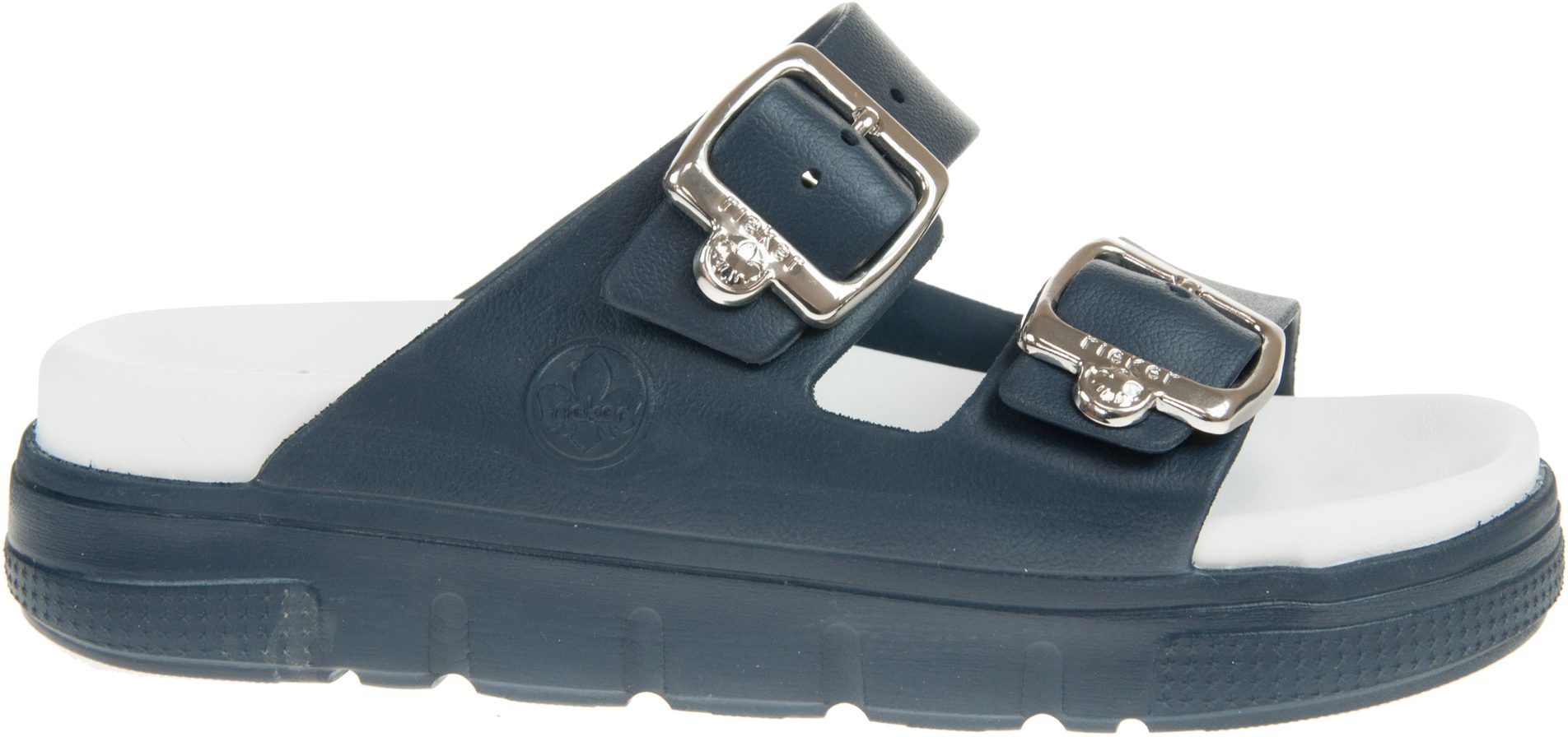 Rieker Tori Dark Blue P2180-14 - Mule Sandals - Humphries Shoes