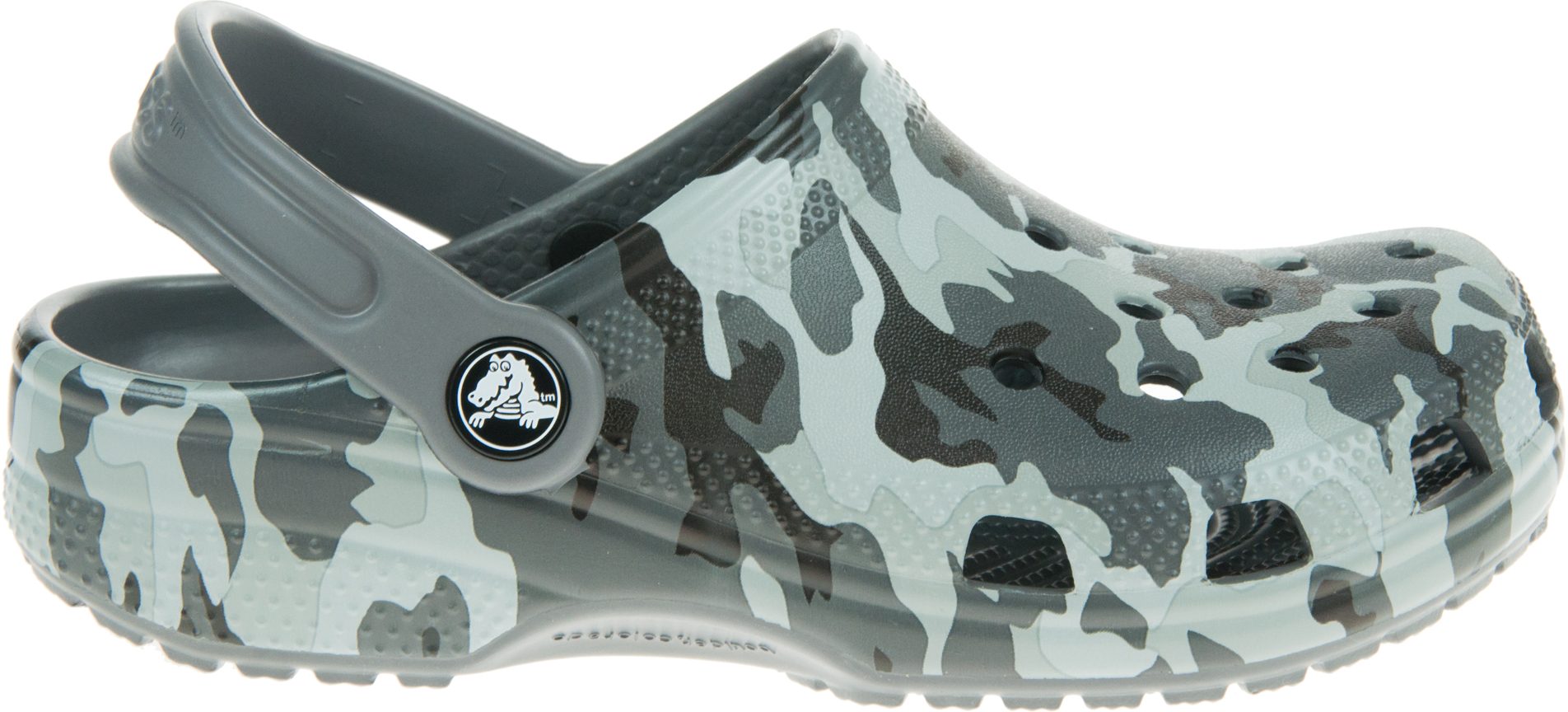 Crocs Kids Classic Clog Black / Grey 207594-097 - Boys Sandals ...