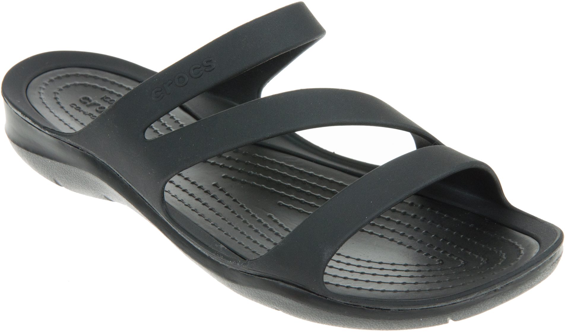 Crocs Womens Swiftwater Sandal Black / Black 203998-060 - Full Sandals ...