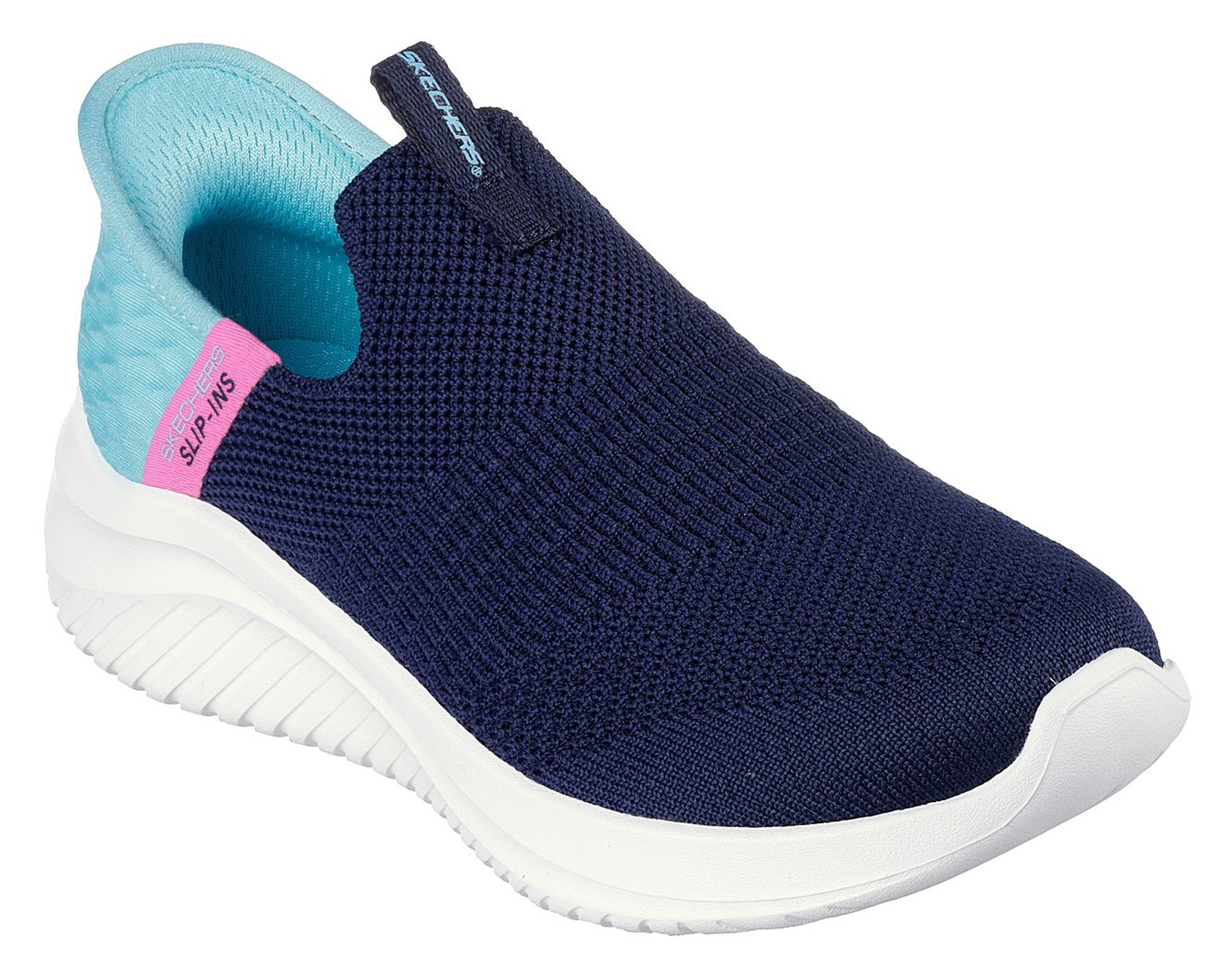 Skechers Slip-Ins: Ultra Flex 3.0 - Fresh Time Navy / Turquoise 303800L ...