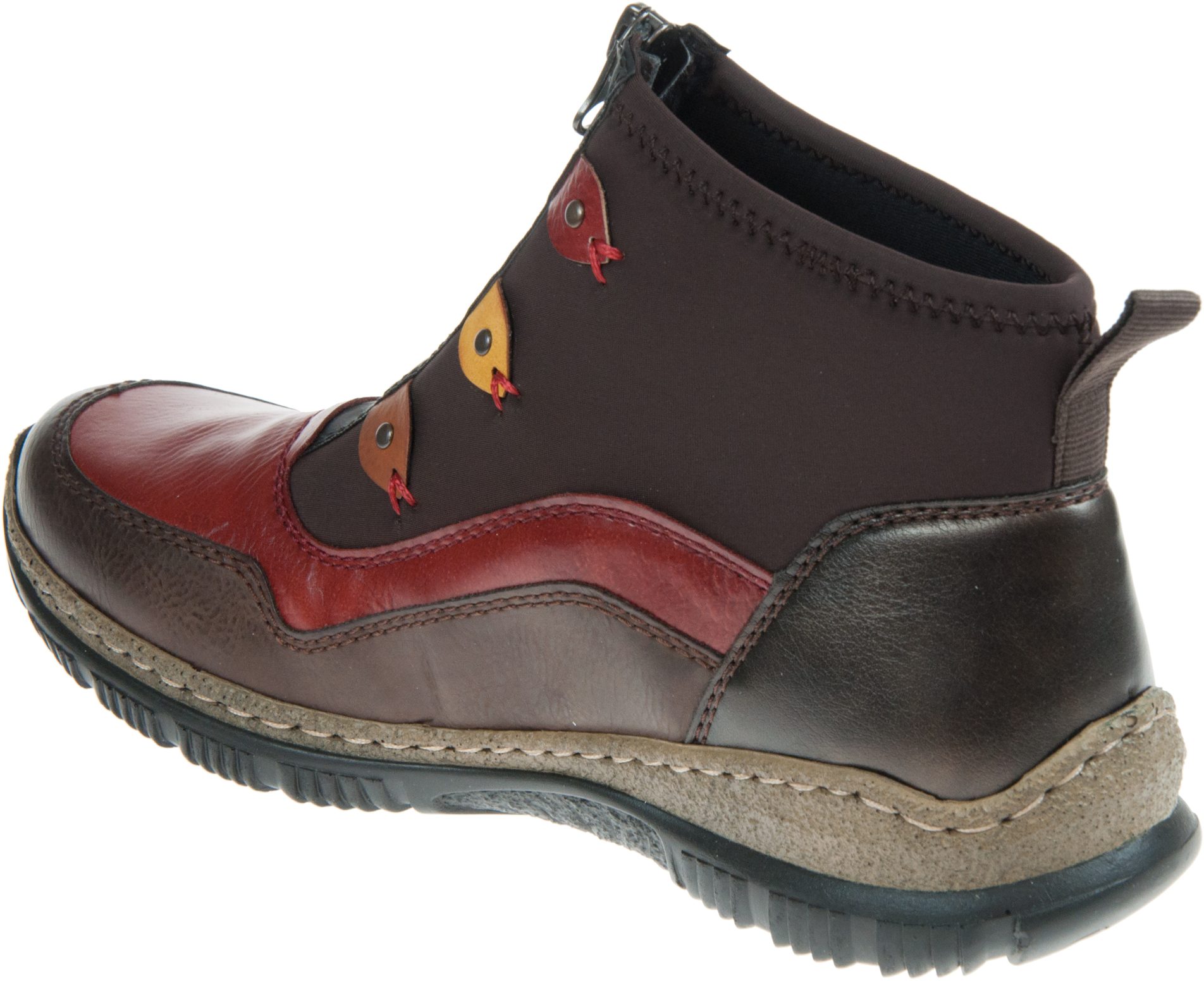 Rieker Nikita Mocha Multi N3277-25 - Ankle Boots - Humphries Shoes