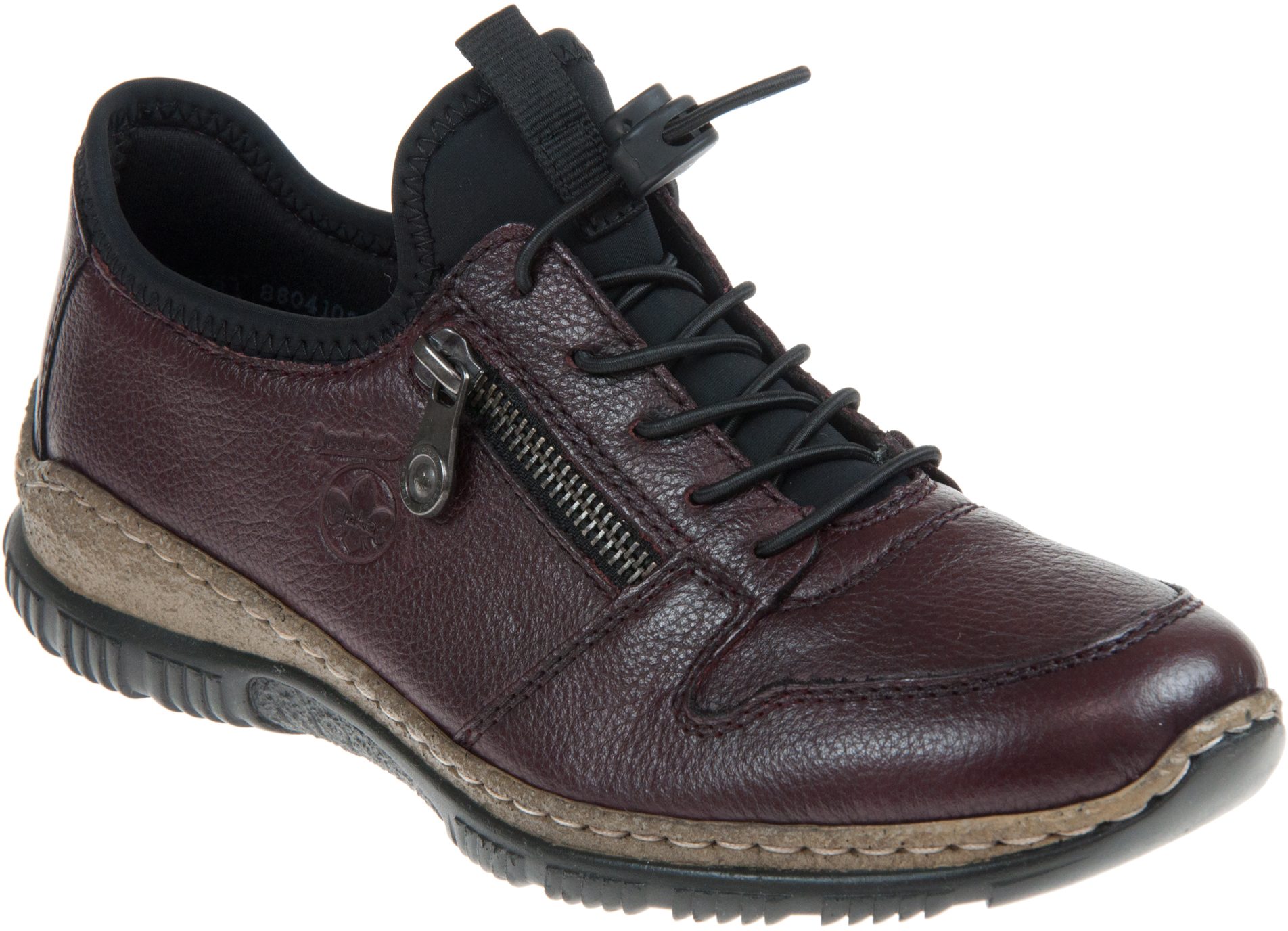 Rieker Nikita Cerise & Black N32G0-35 - Everyday Shoes - Humphries Shoes