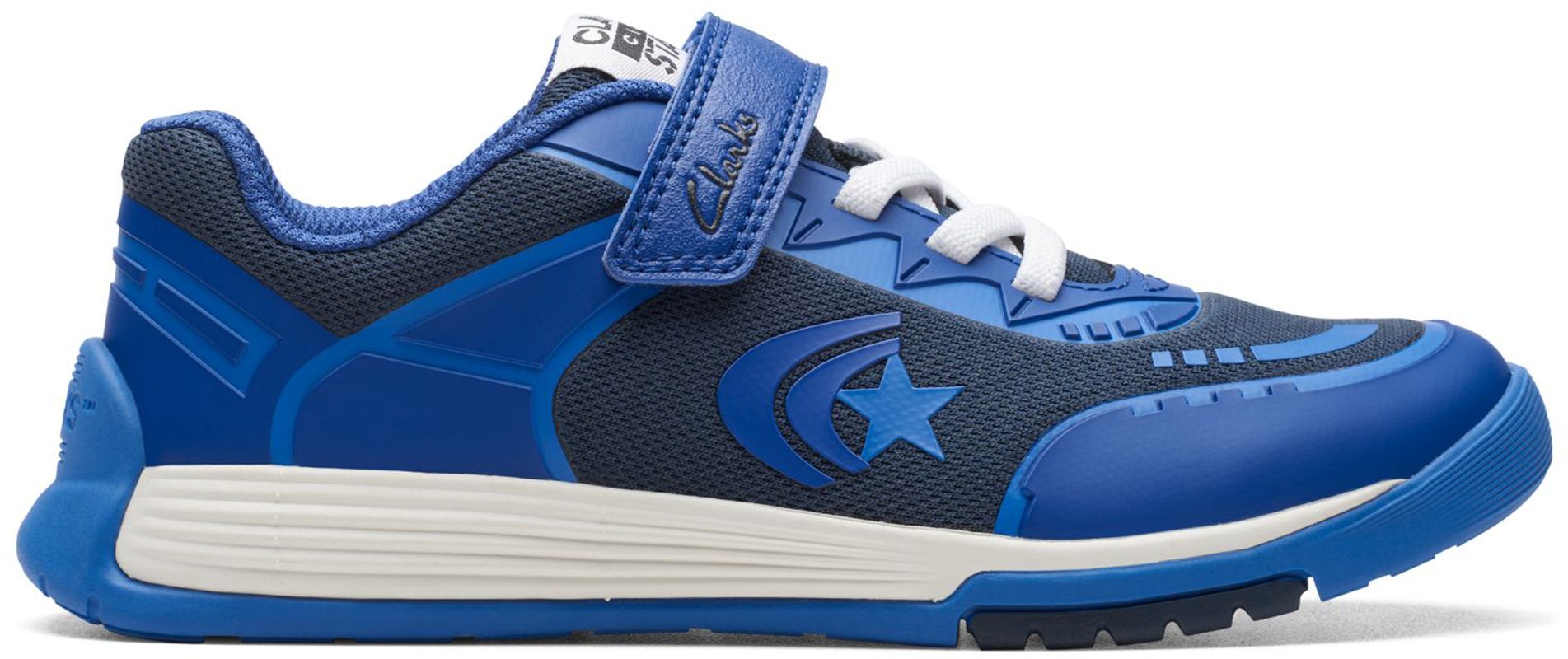 Clarks Cica Star Flex Kids Blue Combi 26175367 - Boys Trainers ...