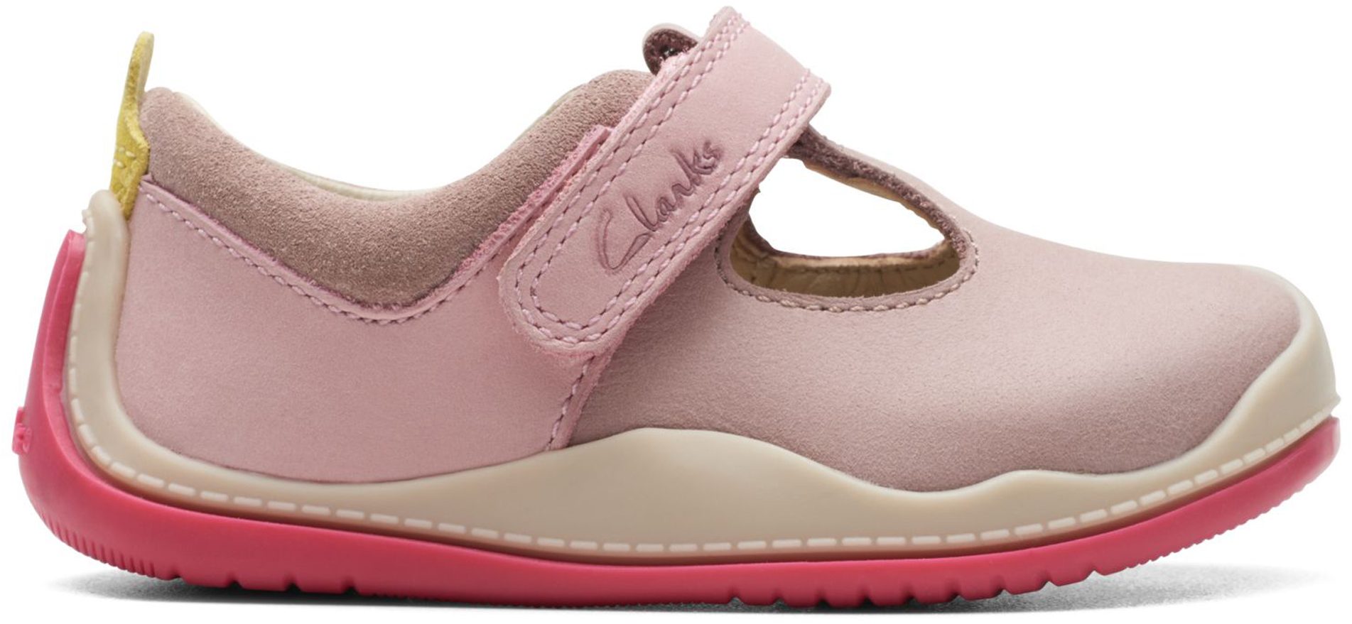 Clarks Roller Bright T. Dusty Pink Leather 26175312 - Girls Shoes ...