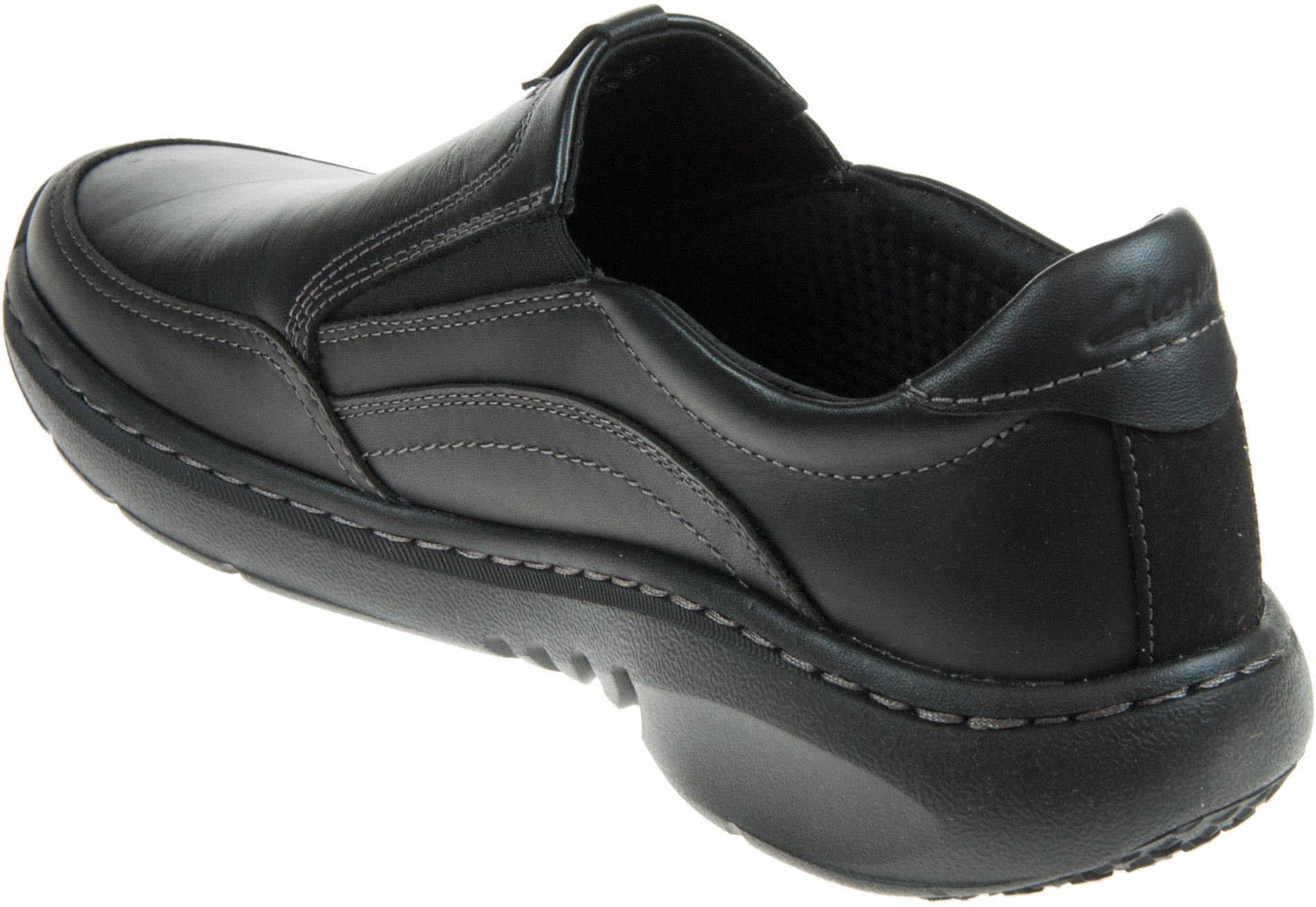Clarks Pro Step Black Leather 26175196 - Casual Shoes - Humphries Shoes