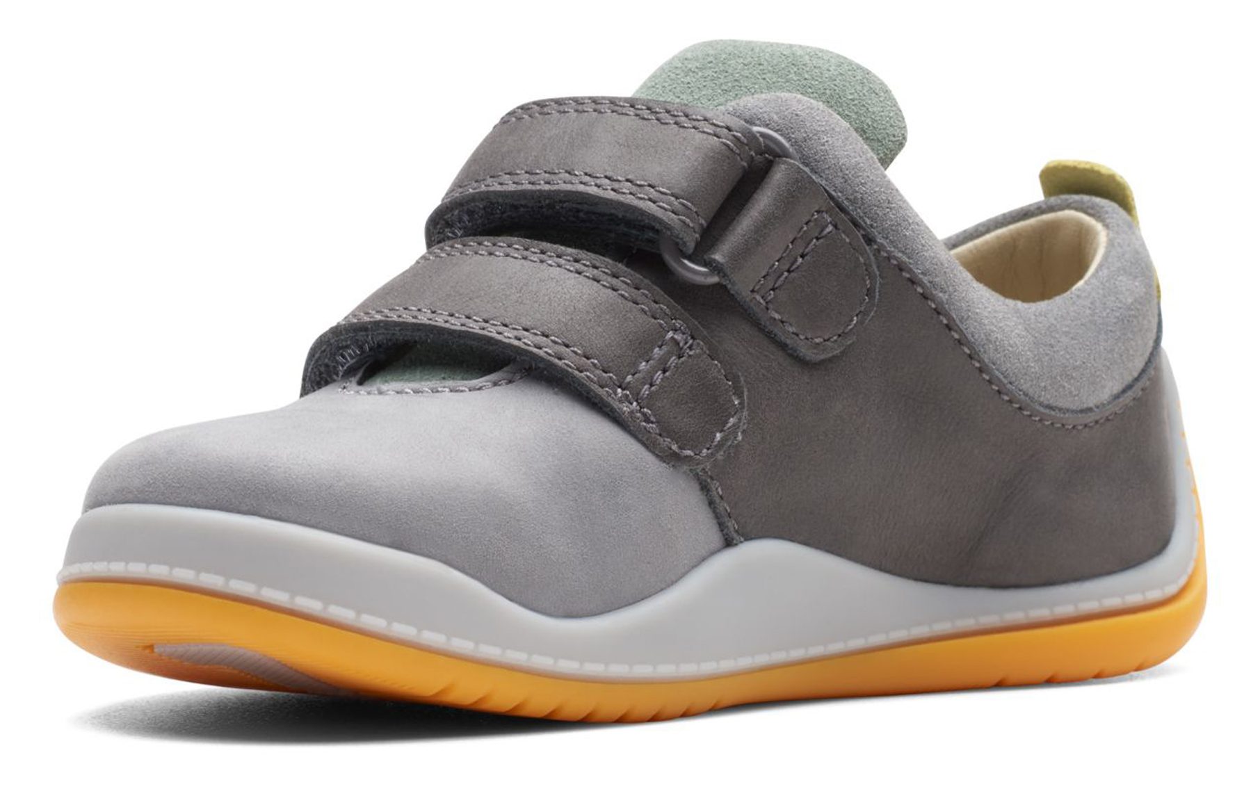 Clarks Noodle Fun Toddler Grey/Green Comb 26175315 - Boys Shoes ...