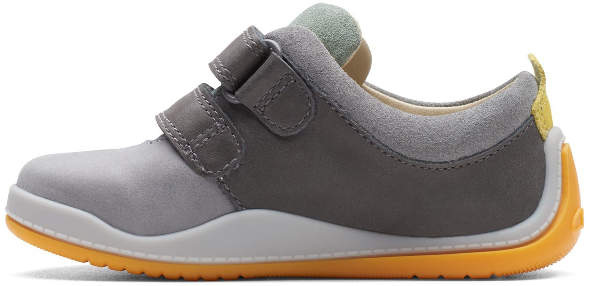 Clarks Noodle Fun Toddler Grey/Green Comb 26175315 - Boys Shoes ...
