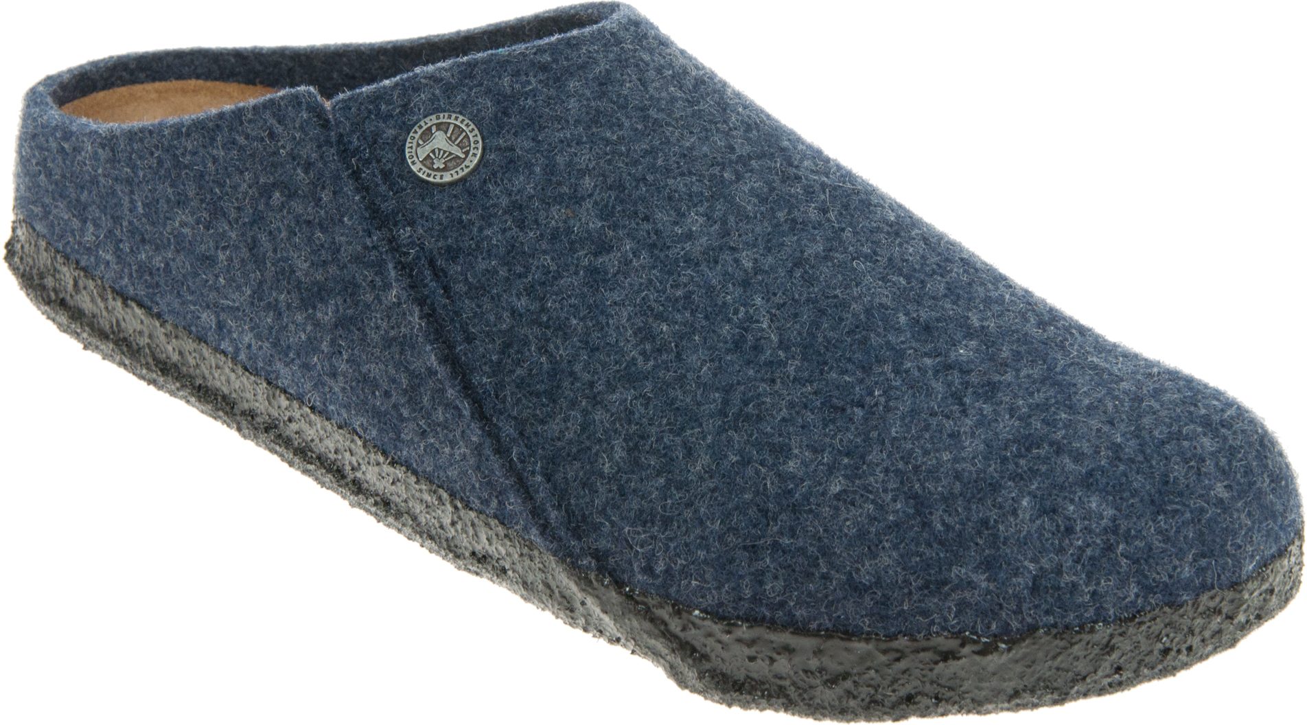 Birkenstock Zermatt Fur Dark Blue 1017519 - Mule Slippers - Humphries Shoes