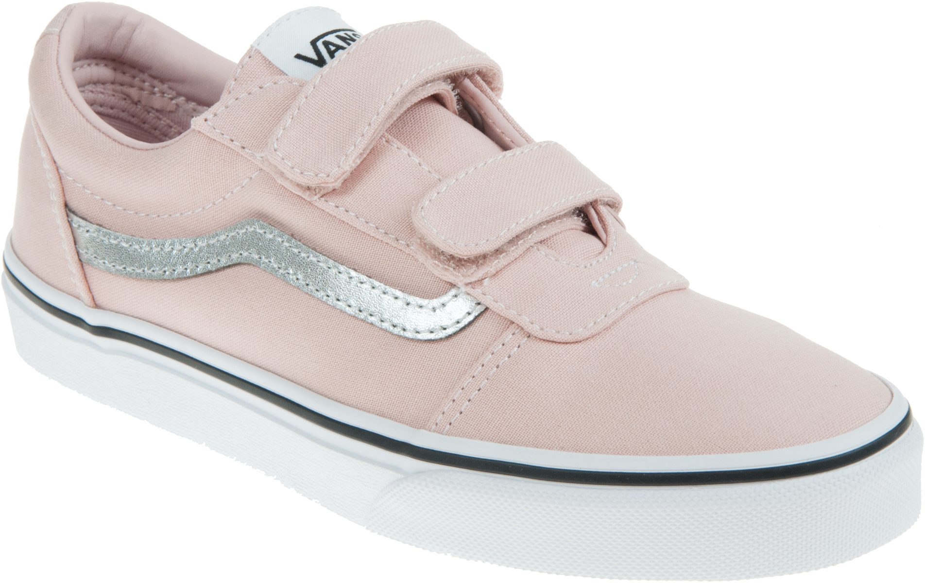 Vans Kids Ward Velcro Dusty Rose Metallic VN0A5HUJW0D1 - Girls Shoes ...
