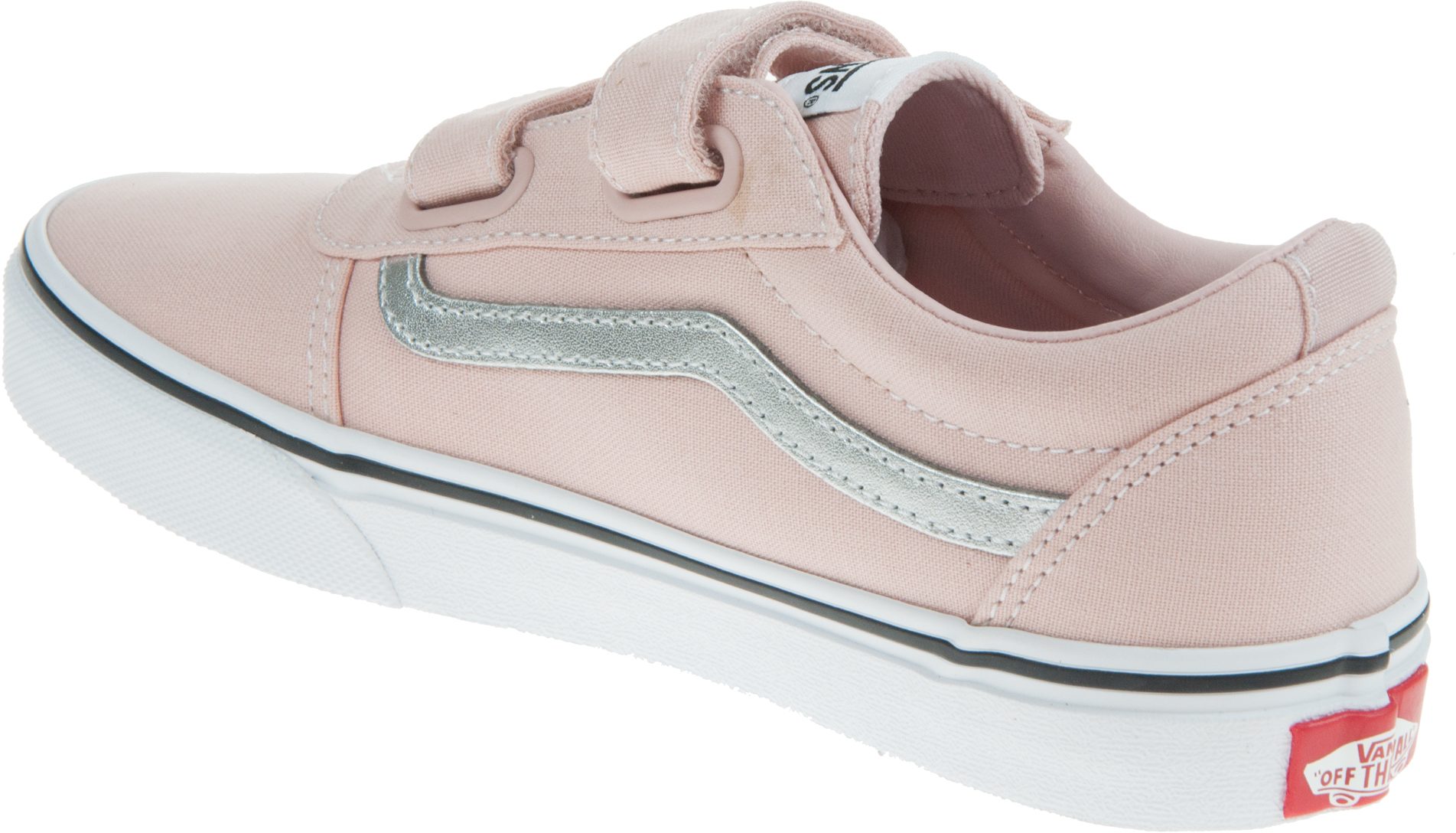 Vans Kids Ward Velcro Dusty Rose Metallic VN0A5HUJW0D1 - Girls Shoes ...