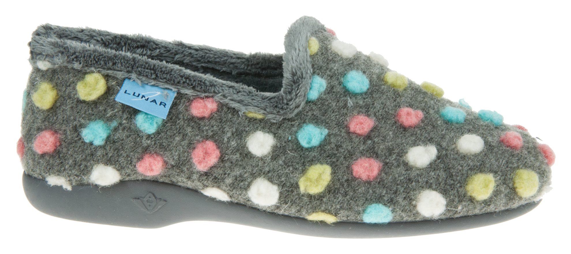 Lunar Helix Grey KLA125 GR - Full Slippers - Humphries Shoes
