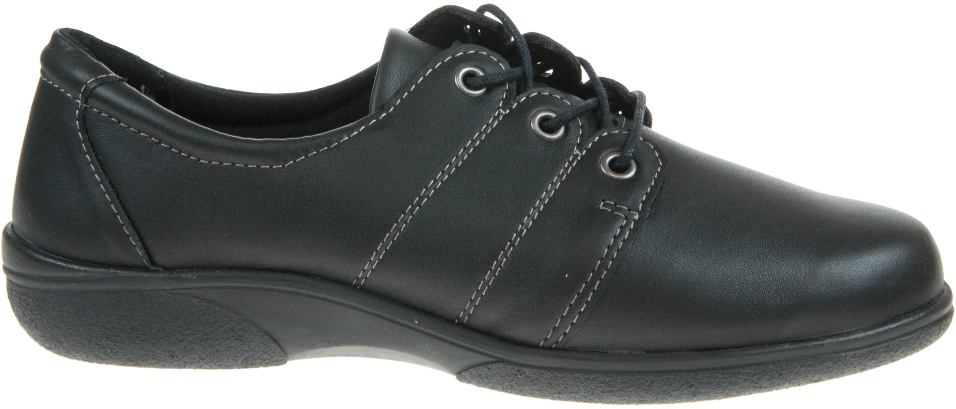DB Easy B Shoes Swan Black Leather 78996A - Everyday Shoes - Humphries ...
