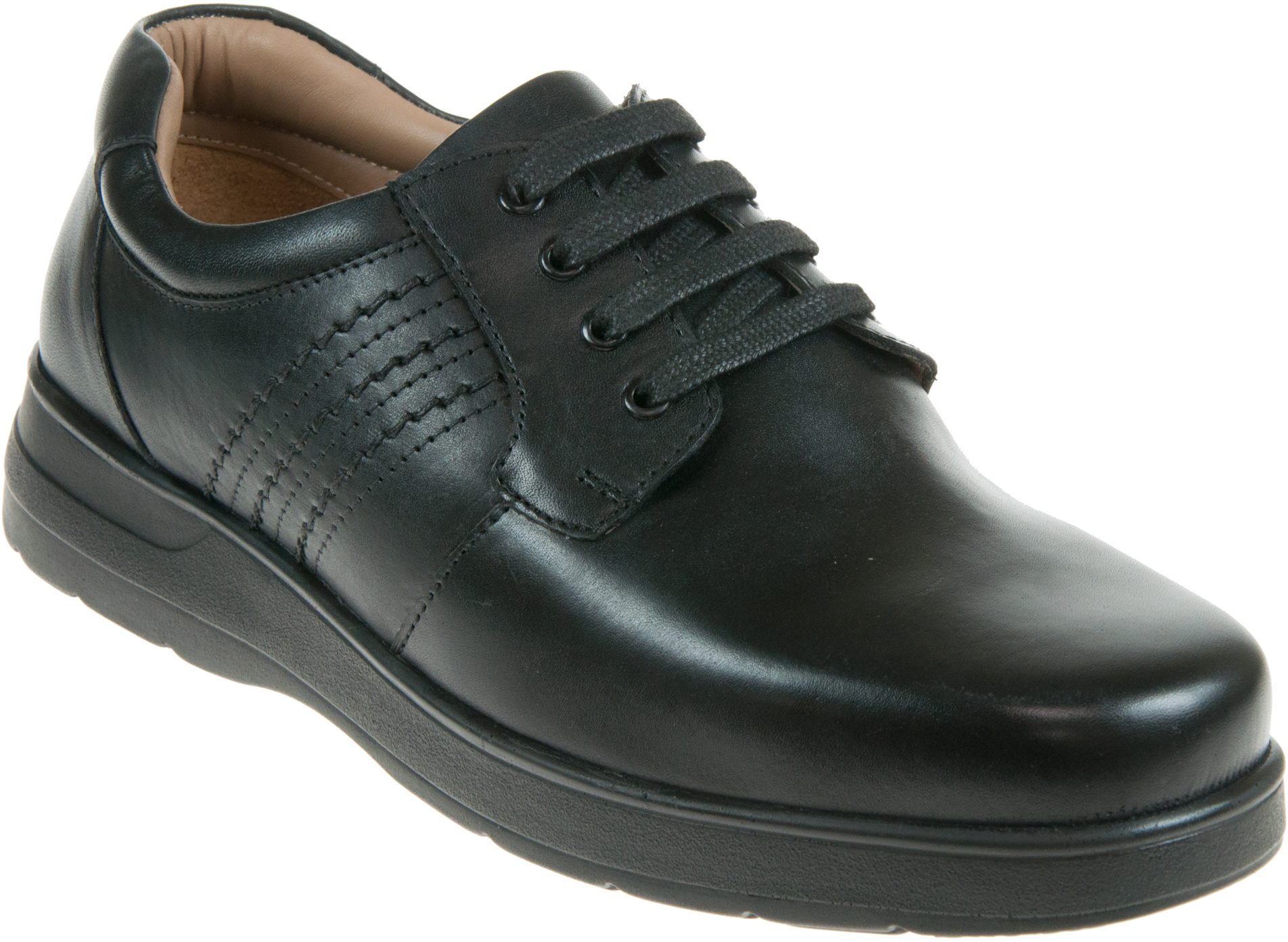 DB Easy B Shoes Chatham Black Smooth Leather 89198A - Casual Shoes ...