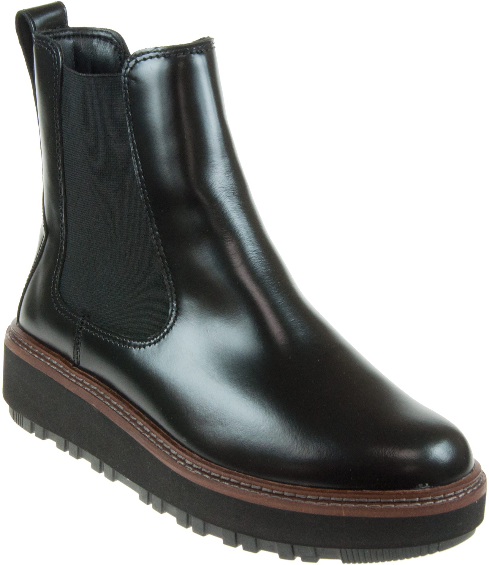 Clarks Orianna W Up Black Leather 26174821 - Ankle Boots - Humphries Shoes