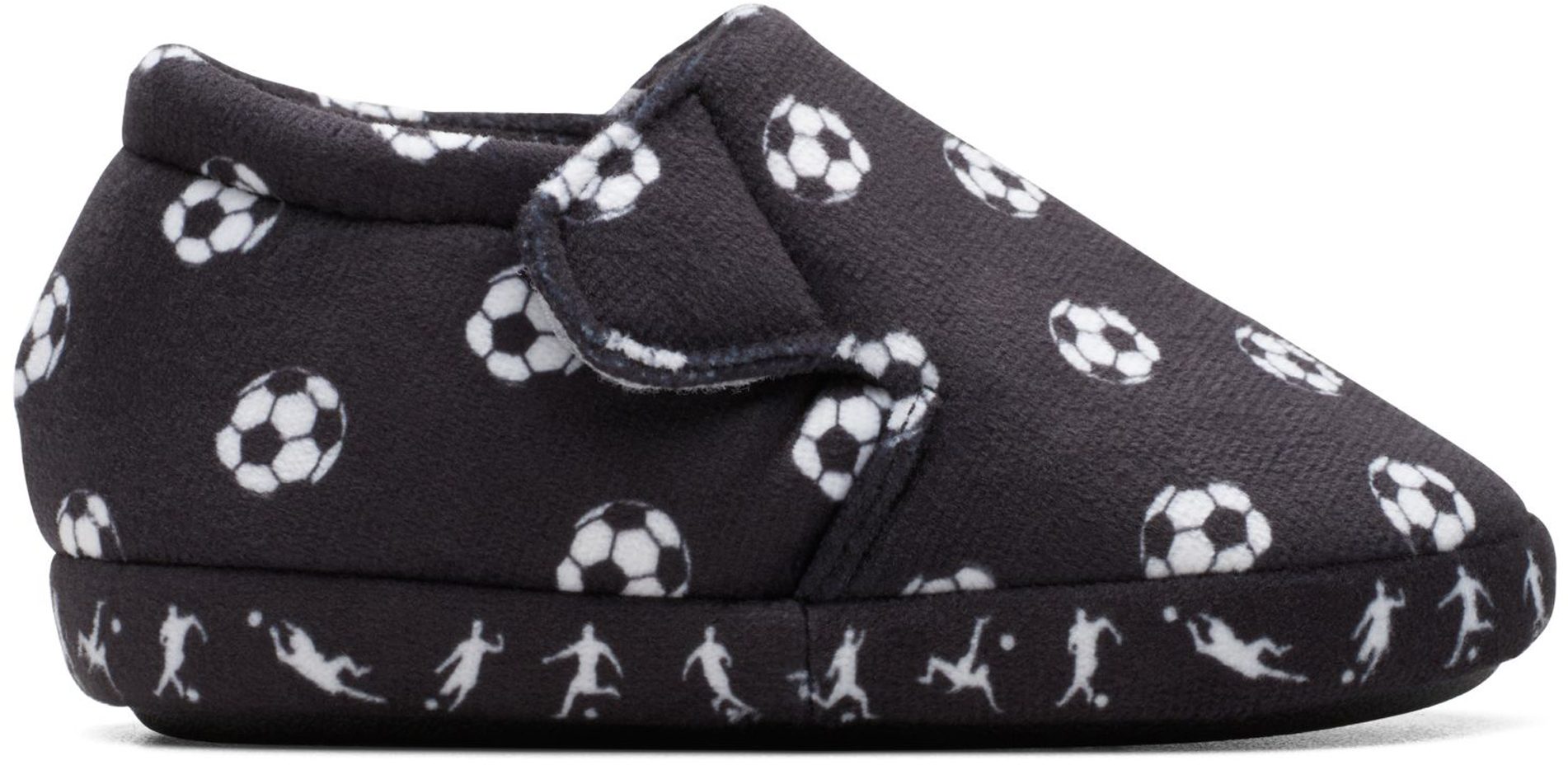 Clarks Fluffy Goal Toddler Black 26175240 - Boys Slippers - Humphries Shoes