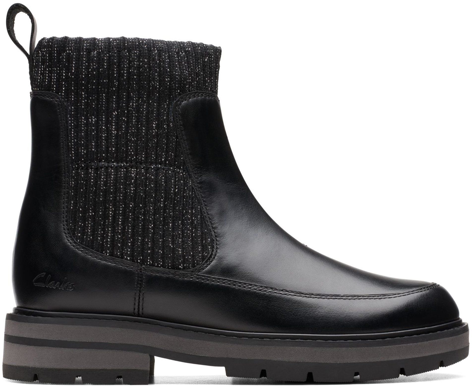 Clarks Prague Top Kids Black 26174997 - Girls Boots - Humphries Shoes