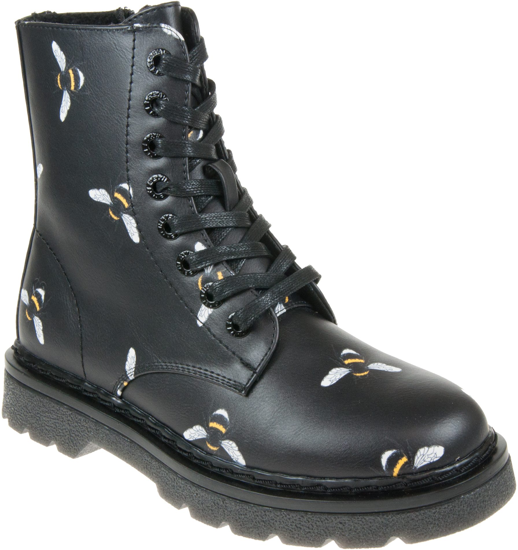 Heavenly Feet Justina2 Black Bee Print - Ankle Boots - Humphries Shoes