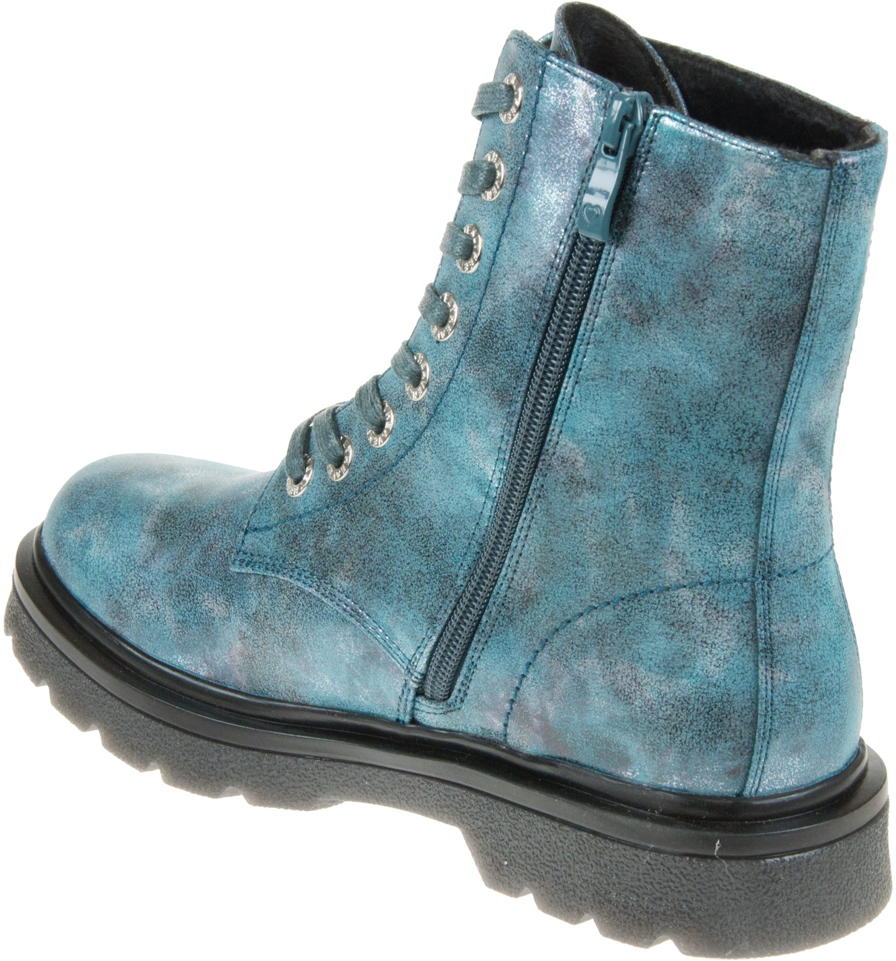 Heavenly Feet Justina2 Blue Marble Print - Ankle Boots - Humphries Shoes