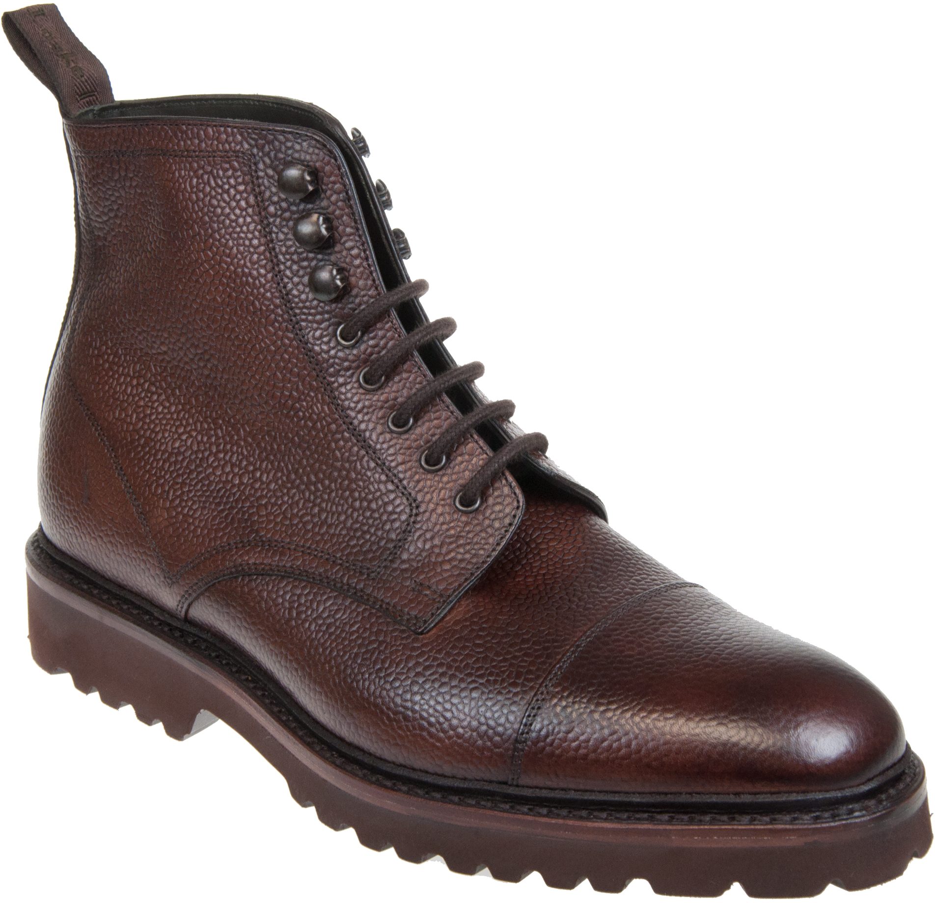 Loake Aquarius Dark Brown Grain LWAQUDKG - Formal Boots - Humphries Shoes