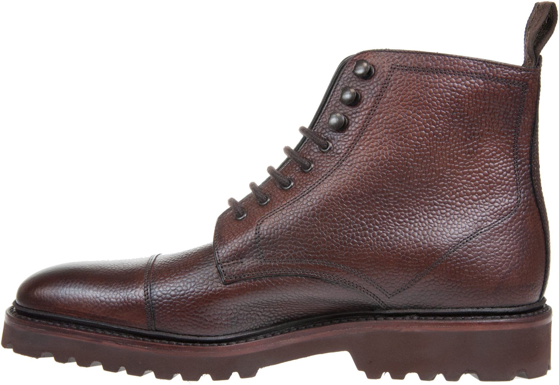 Loake Aquarius Dark Brown Grain LWAQUDKG - Formal Boots - Humphries Shoes